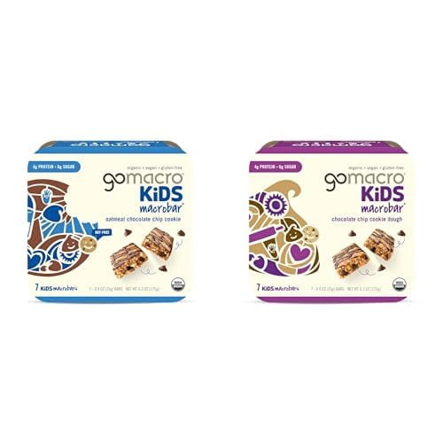 GoMacro Kids MacroBar Organic Vegan Snack Bars – Oatmeal Chocolate Chip ...