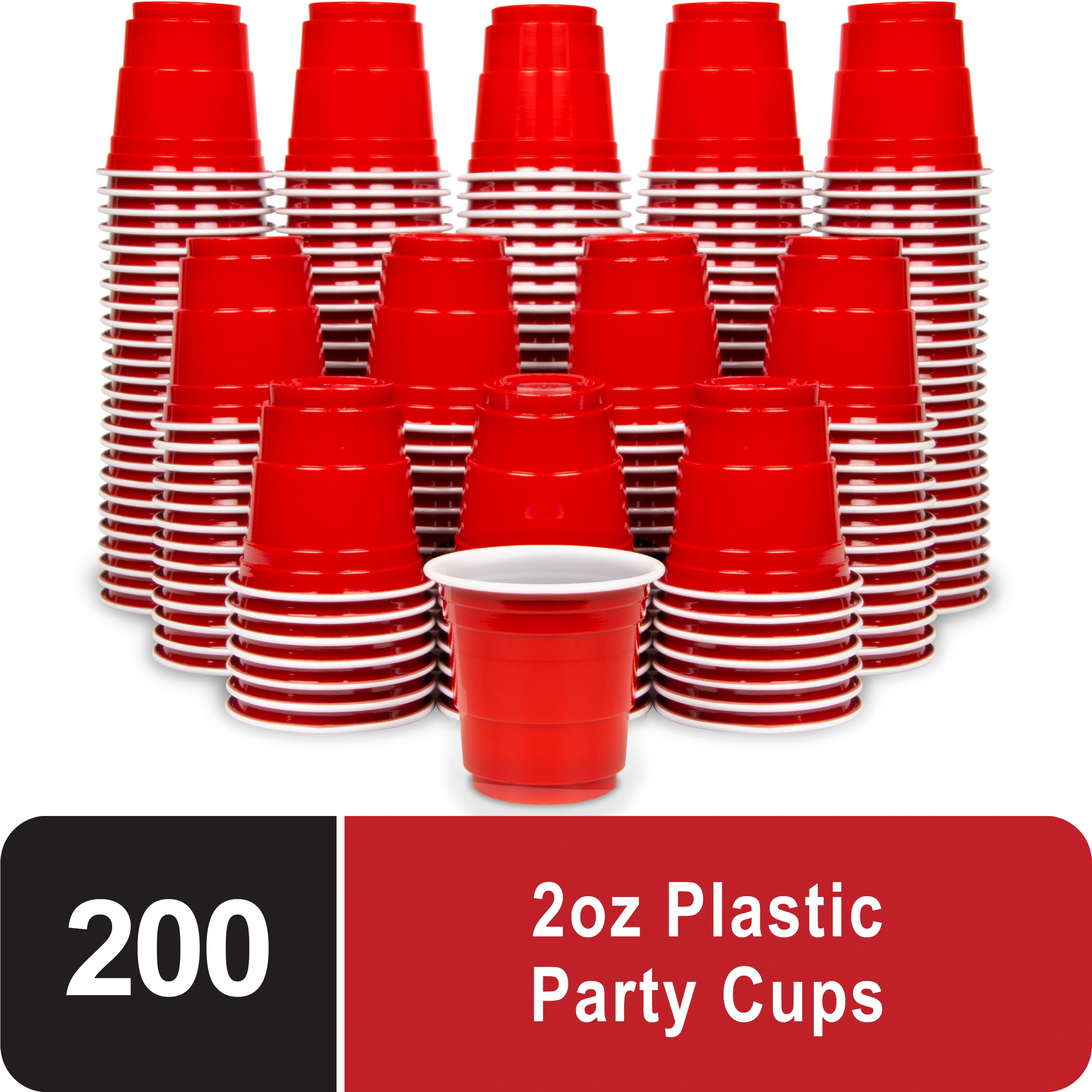 GoPong Disposable Mini 2oz Party Shot Cups - 200 Pack for Dorm ...