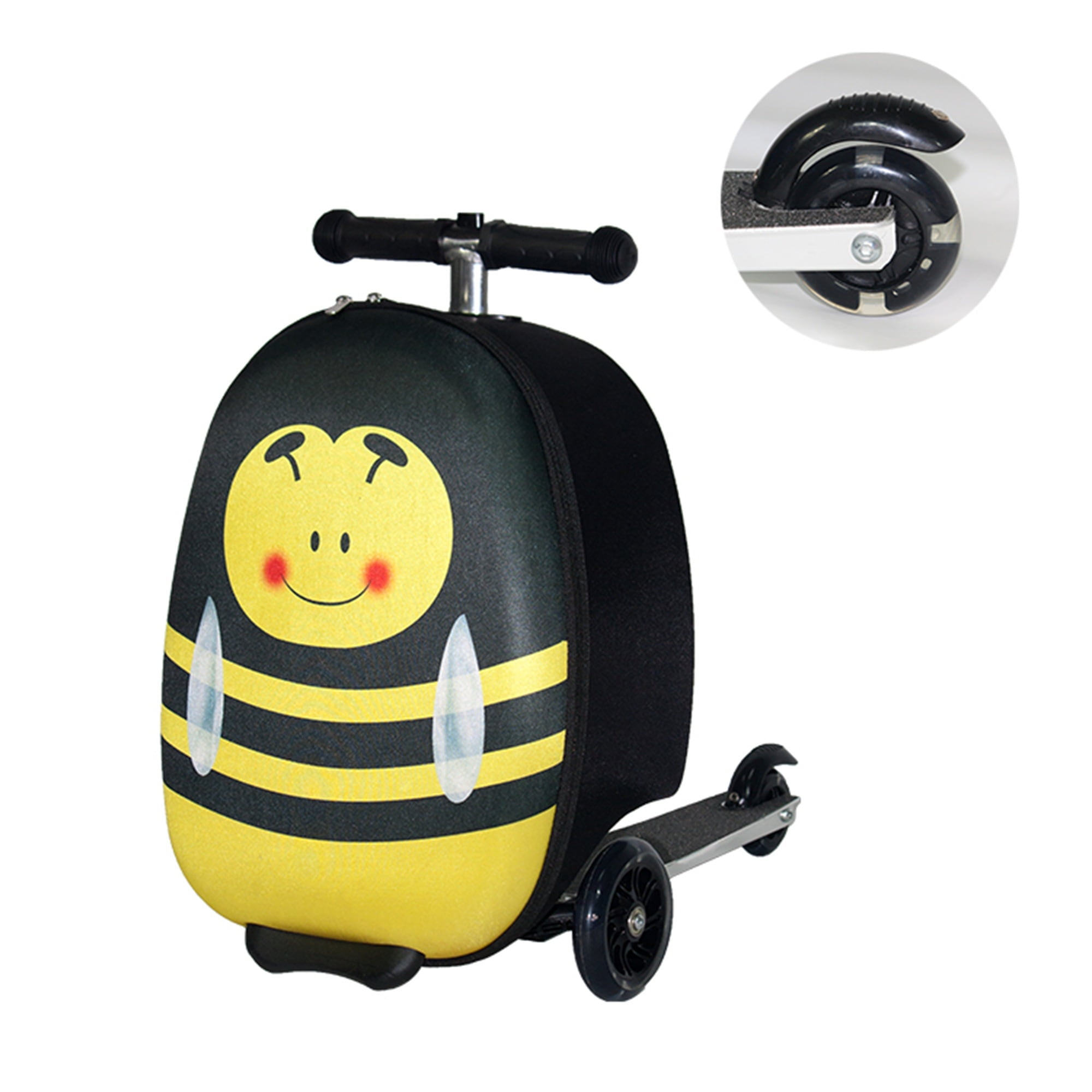 Go Power Go Voyage Kids 2-in-1 Luggage Scooter | 3-Wheel Design with ...