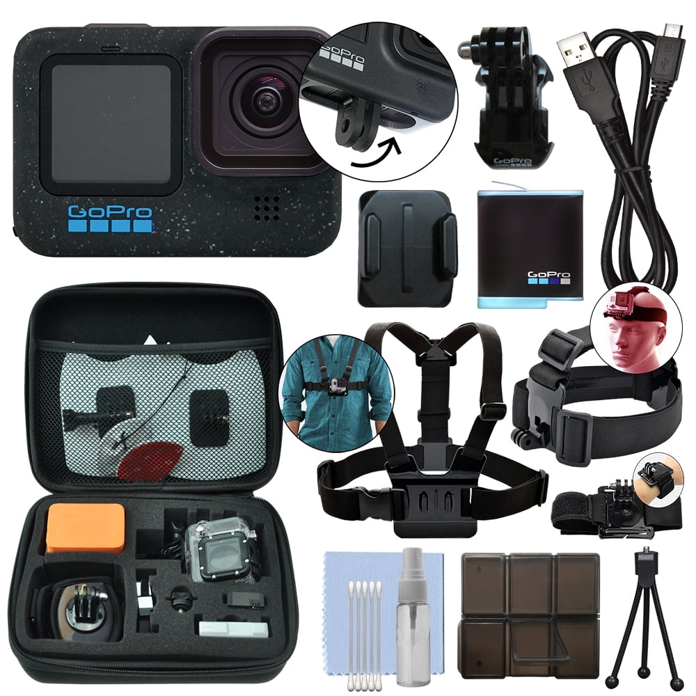 GoPro HERO12 Black 27MP Waterproof 5.3K Camera Camcorder+ Ultimate ...