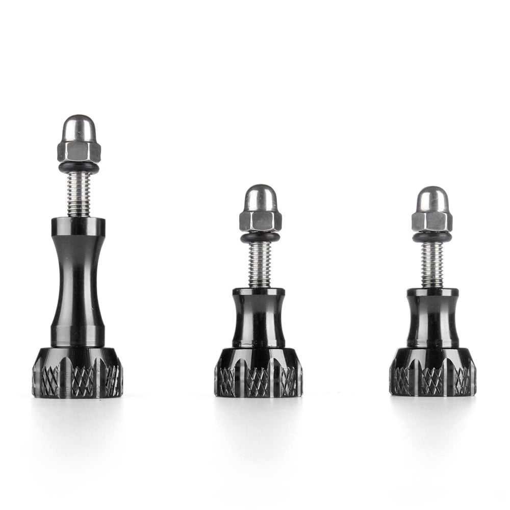 GoPro Thumb Screw Set (Black) - Aluminum Alloy Thumbscrew Knob Bolt Kit for GoPro Hero 9 8 7 6 5 ...