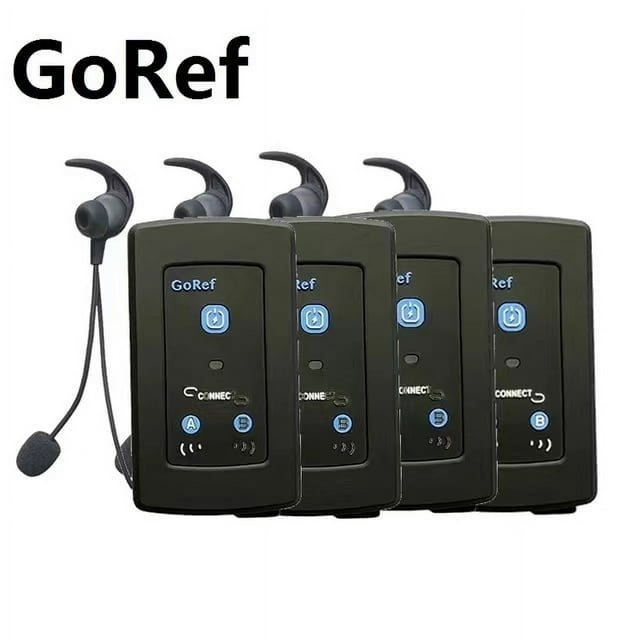 GoRef Full Duplex Bluetooth Football Soccer Referee Intercom Headset ...