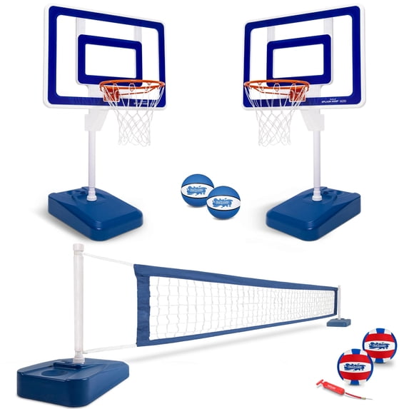 GoSports Splash Hoop ELITE 2-in-1 Poolside Adjustable Basketball ...