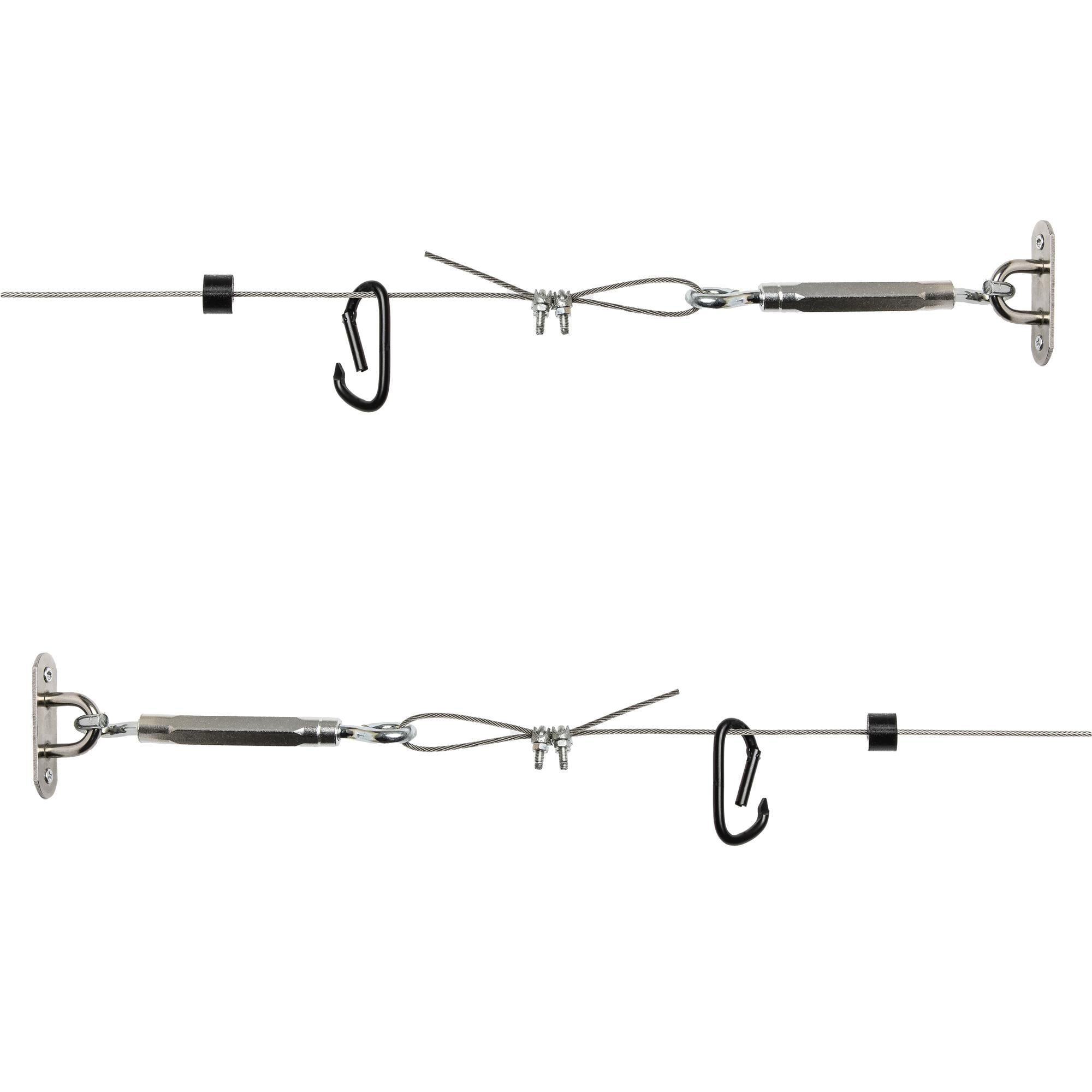 GoSports 30ft Adjustable Wire Hanging Kit - Stainless Steel Cable for ...