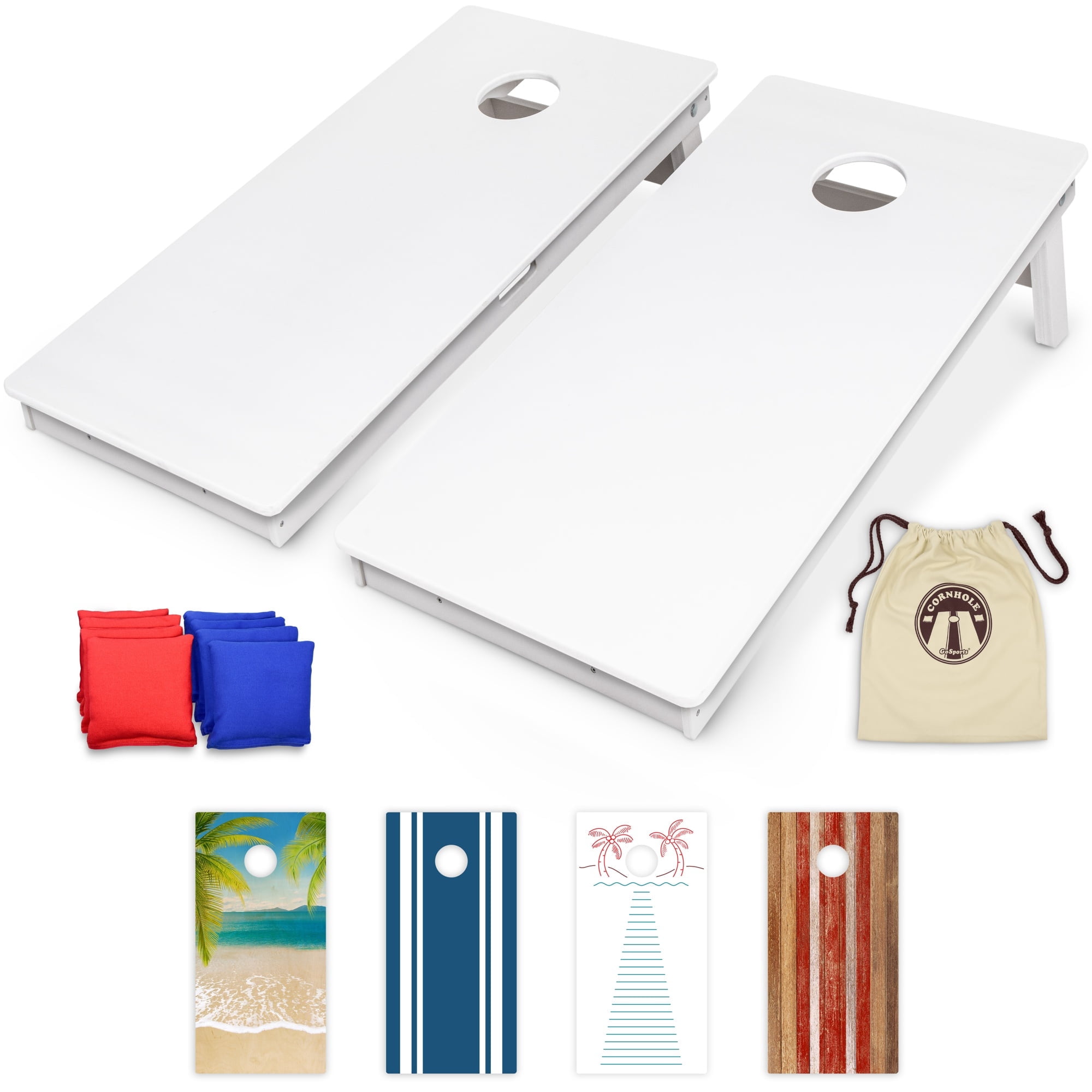 GoSports 4 x 2 ft Resort Collection All Weather Cornhole Board Set ...