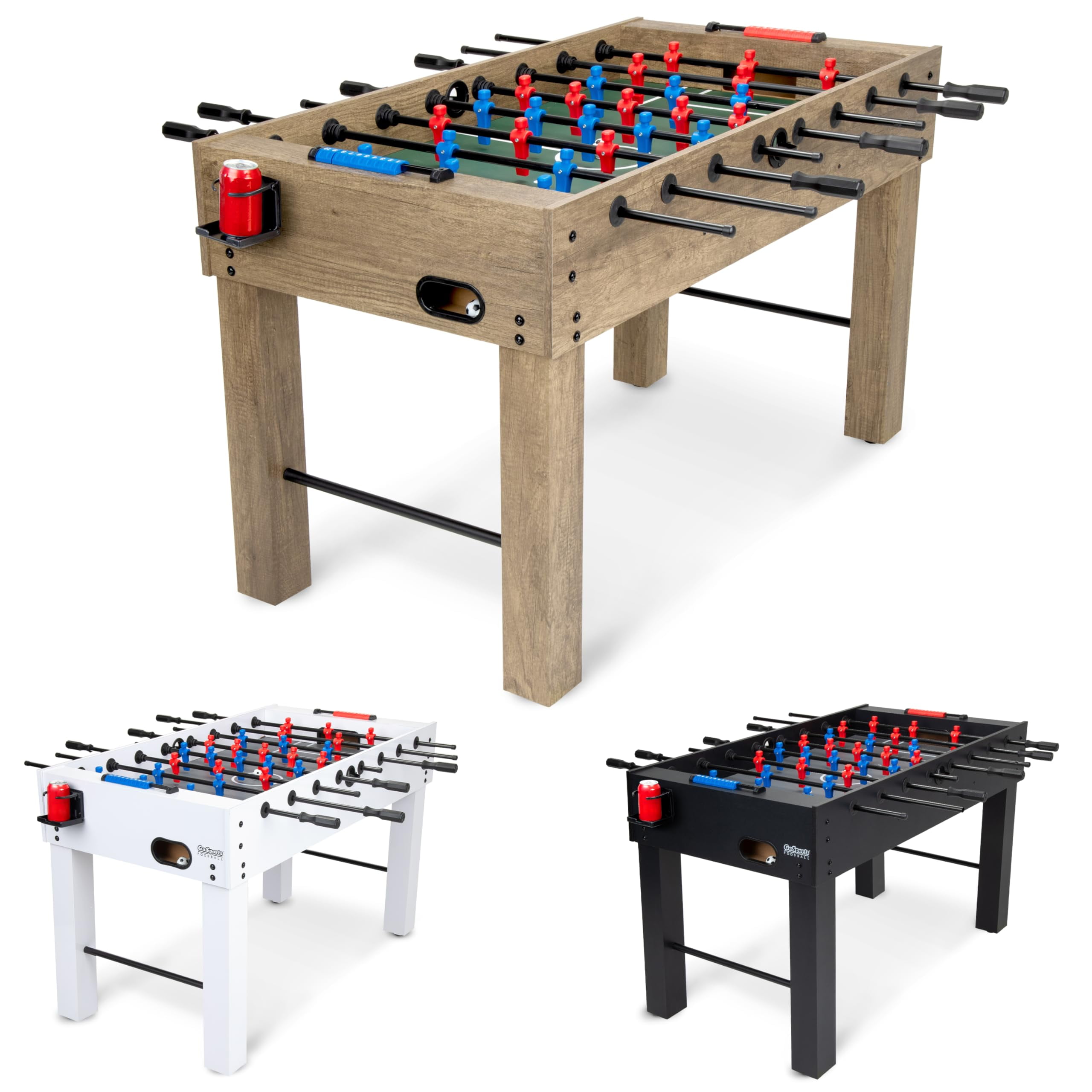 GoSports 54 Inch Full Size Foosball Table - Includes 4 Balls and 2 Cup ...
