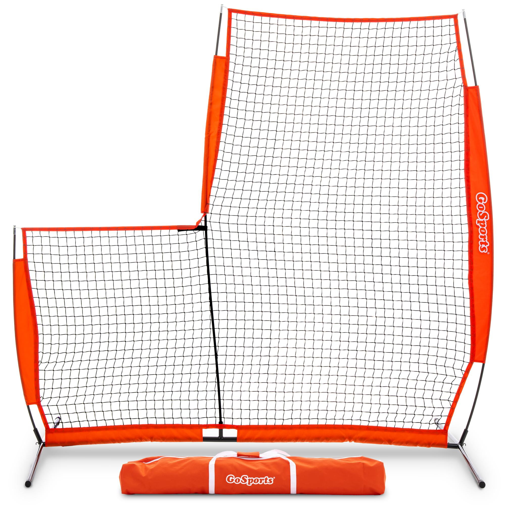 GoSports 7 ft x 7 ft Baseball & Softball L Screen - Pitcher Protection ...
