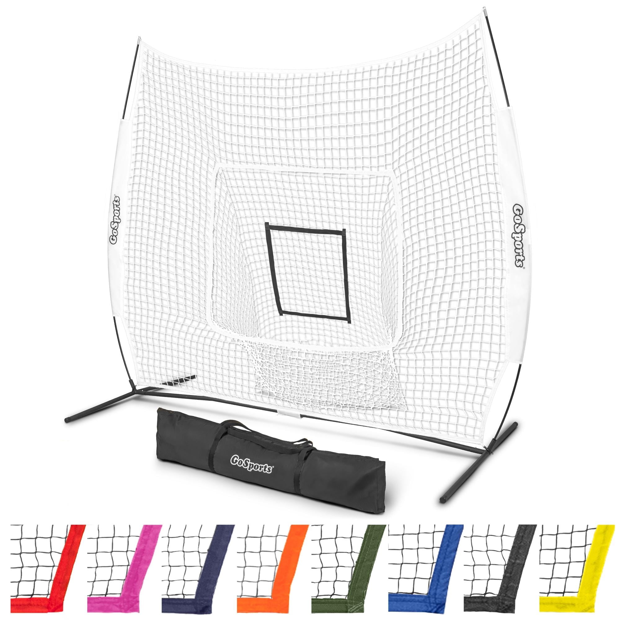 GoSports 7 ft x 7 ft Baseball & Softball Practice Hitting & Pitching ...