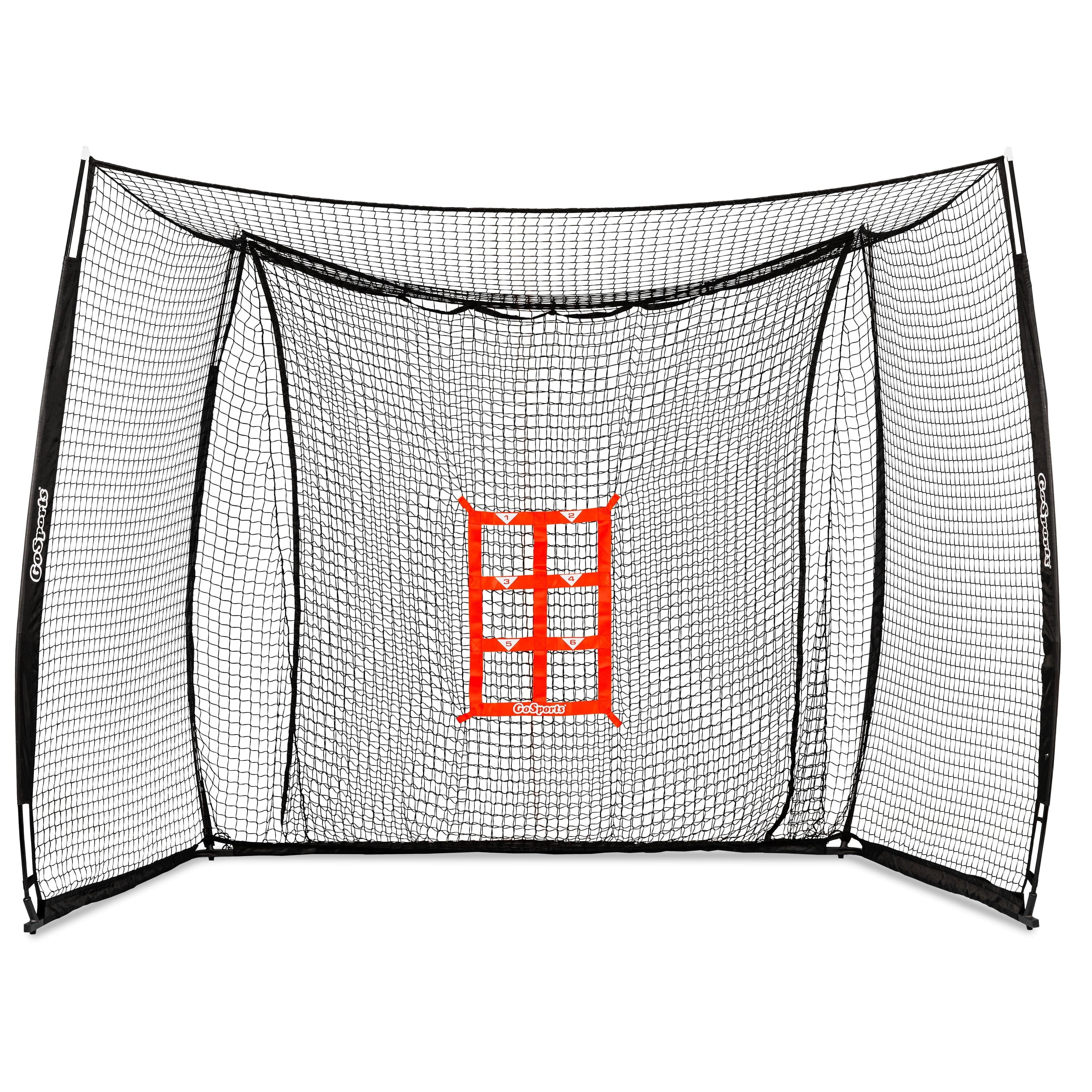 GoSports Baseball & Softball Portable Backstop Practice Net - 10 x 8 ft ...