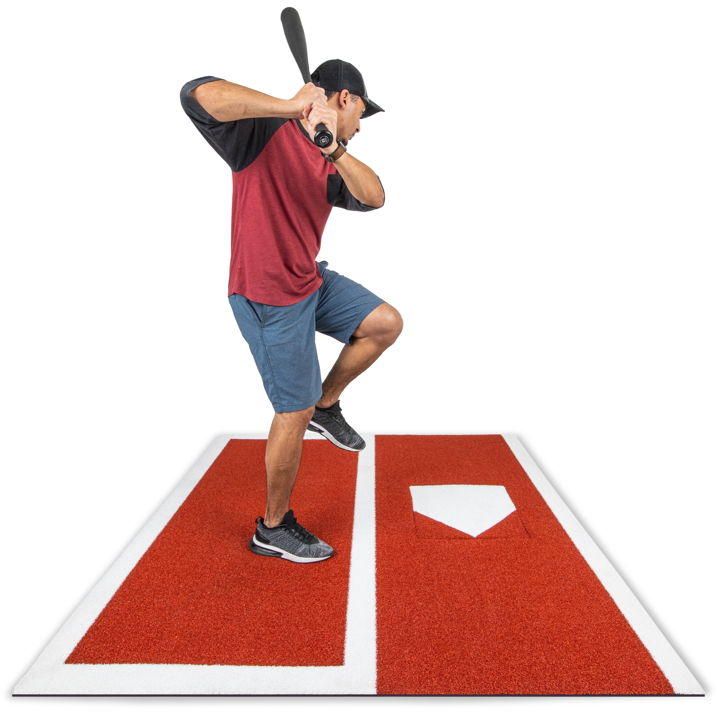 GoSports Baseball / Softball Turf Batting Mat - 6 ft x 5.5 ft Switch ...