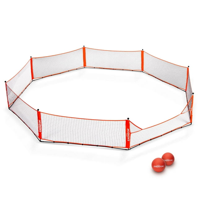 GoSports Gagagon 20ft Gaga Ball Pit: Kid-Safe, Includes 2 Balls & Case ...