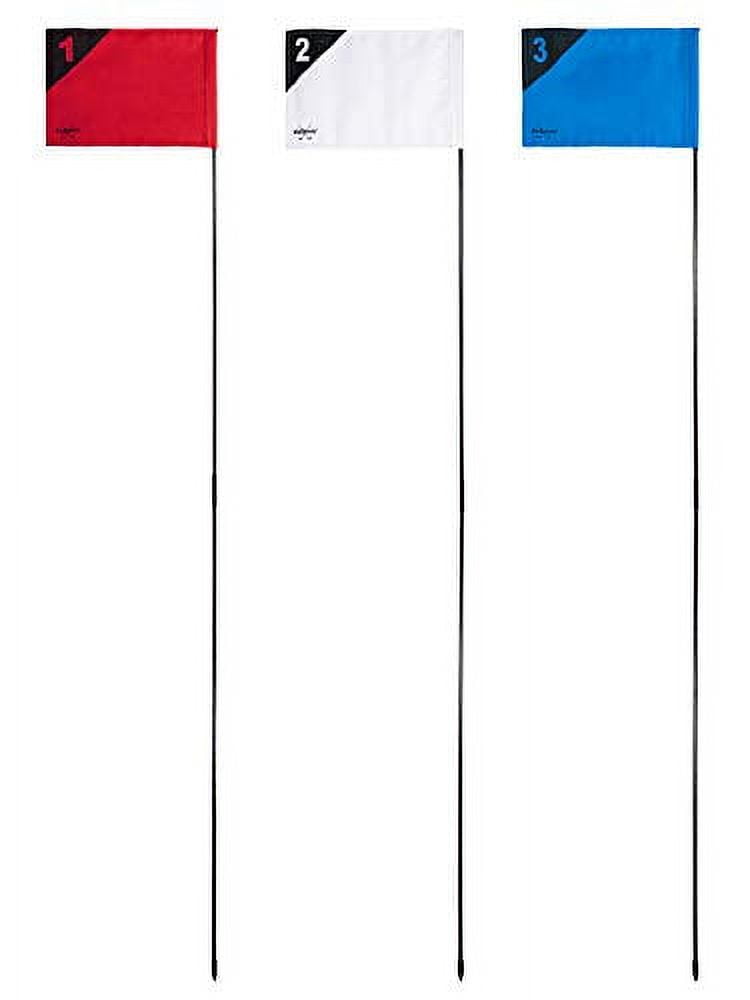 GoSports Outdoor Golf Flags 3 Pack - Perfect for Backyard Putting Holes ...