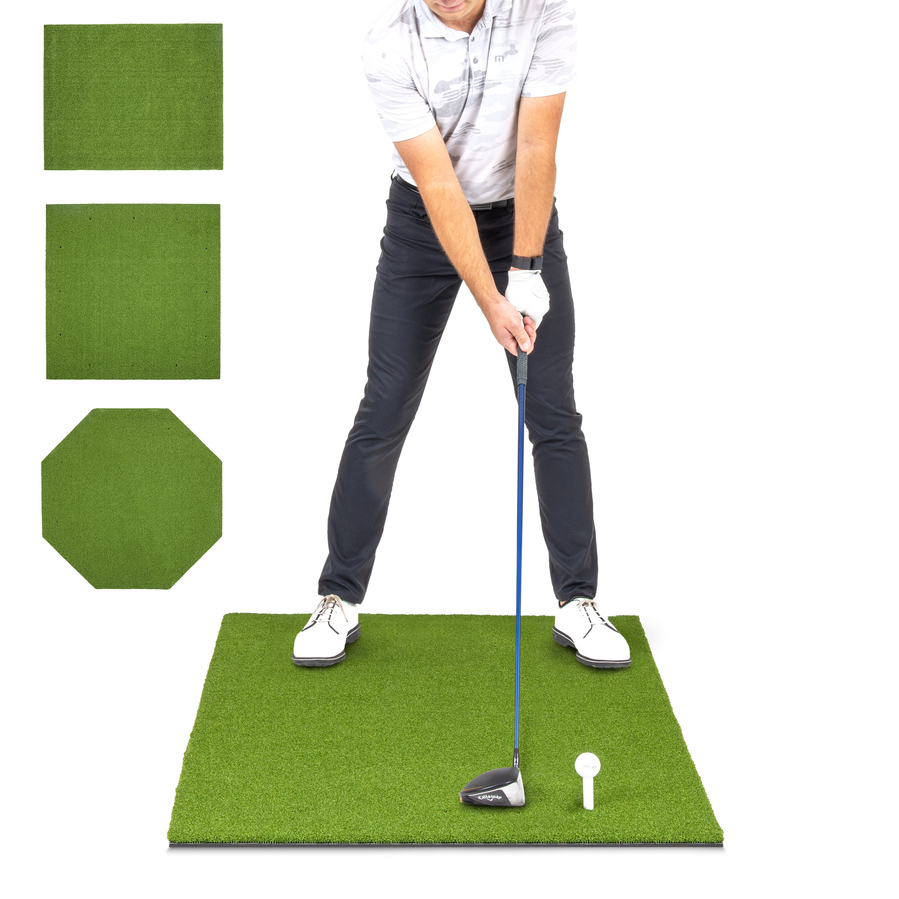 GoSports Golf Hitting Mat | 5x3 Artificial Turf Mat for Indoor/Outdoor ...
