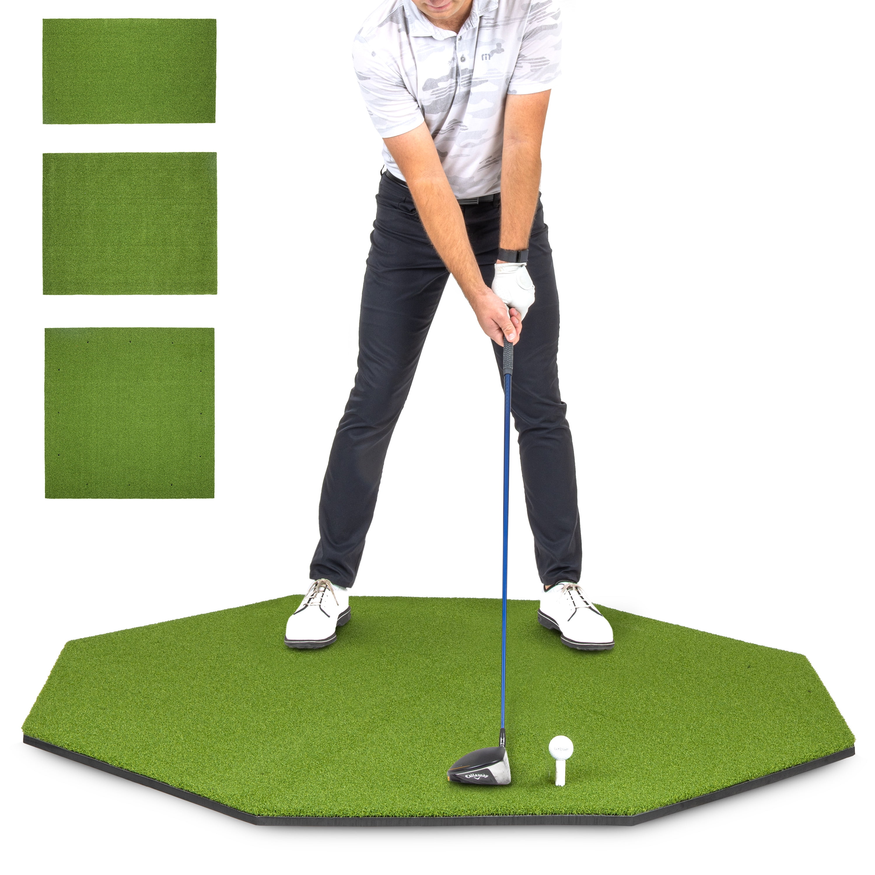 GoSports Elite Golf Hitting Mat - Large 5' x 5' Size Indoor/Outdoor ...