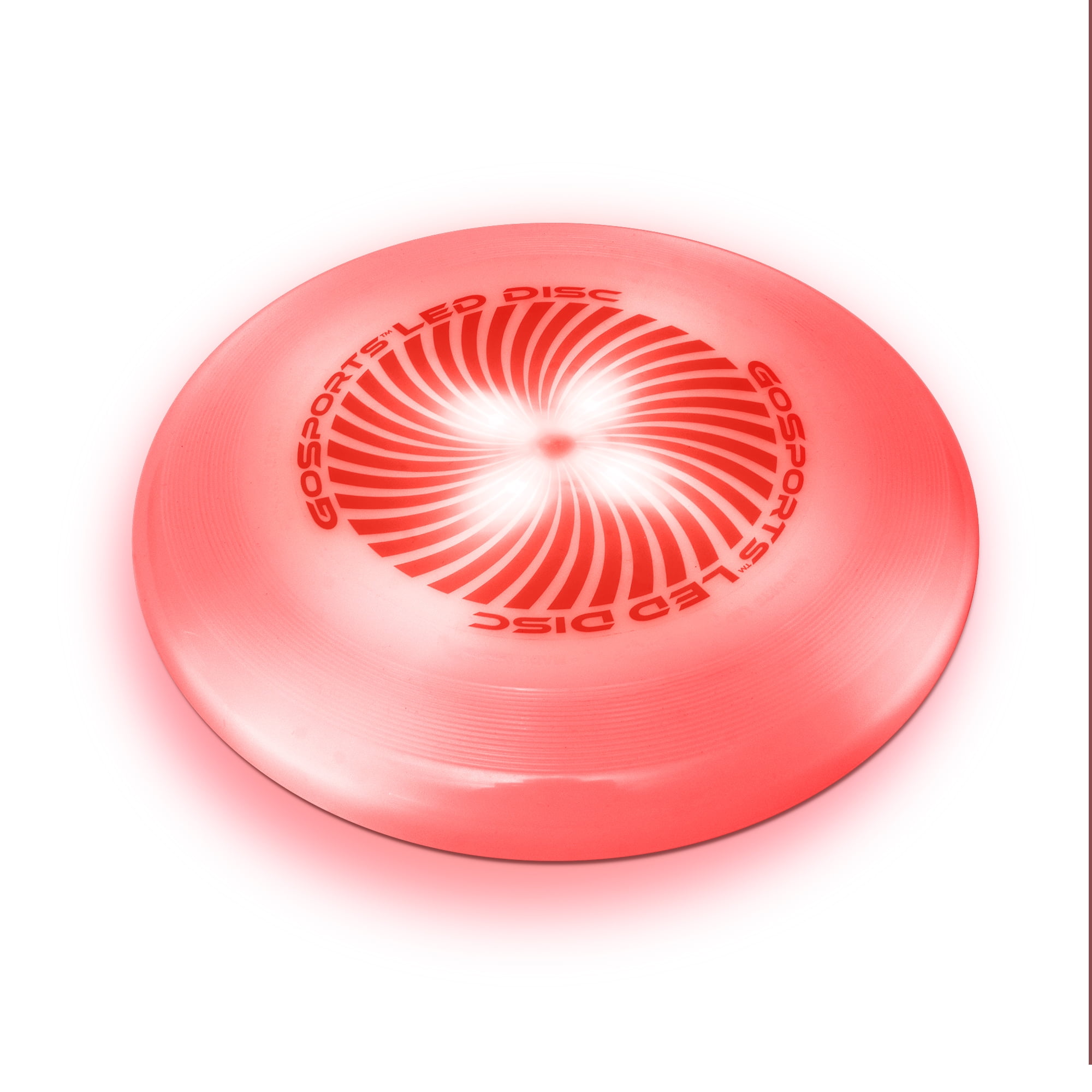GoSports LED Flying Disc, 175 grams, with 4 LEDs, Red - Walmart.com