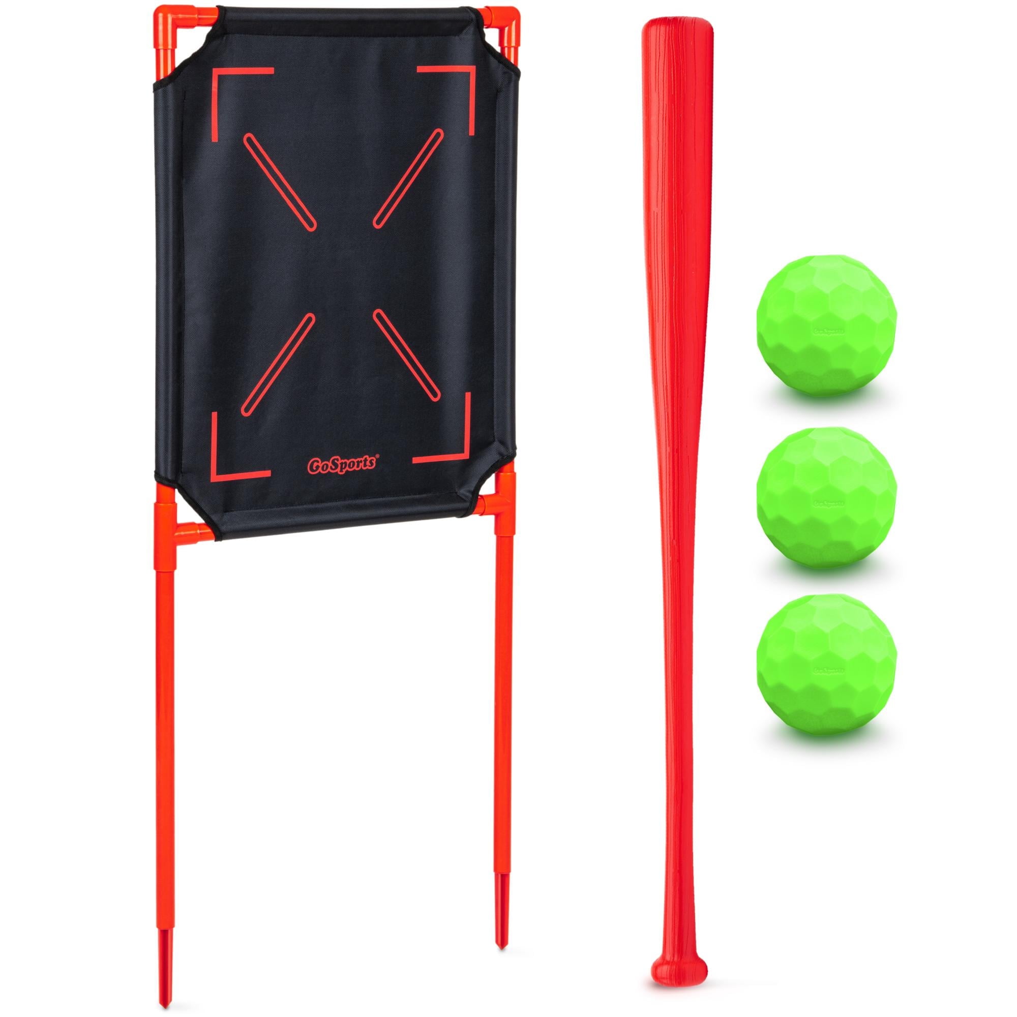 GoSports LotBall Backyard Baseball Bat, Ball and Strike Zone Set ...