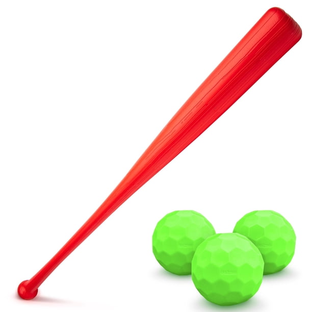 GoSports LotBall Backyard Baseball Bat and Ball Set - Plastic Baseball ...