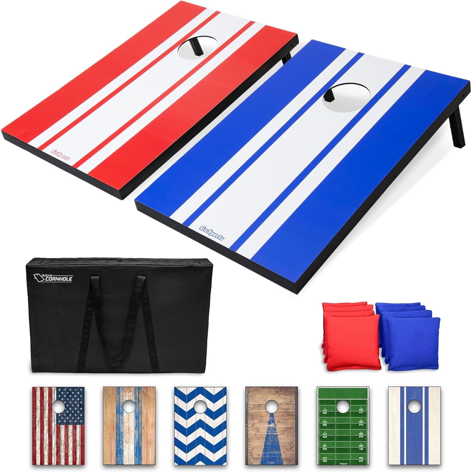GoSports Portable Cornhole Sets – Choose 4 x 2 ft or 3 x 2 ft Boards ...