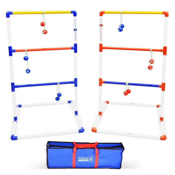 GoSports Ladder Toss Game, Outdoor Lawn Game for Adults, 6 Bolos ...