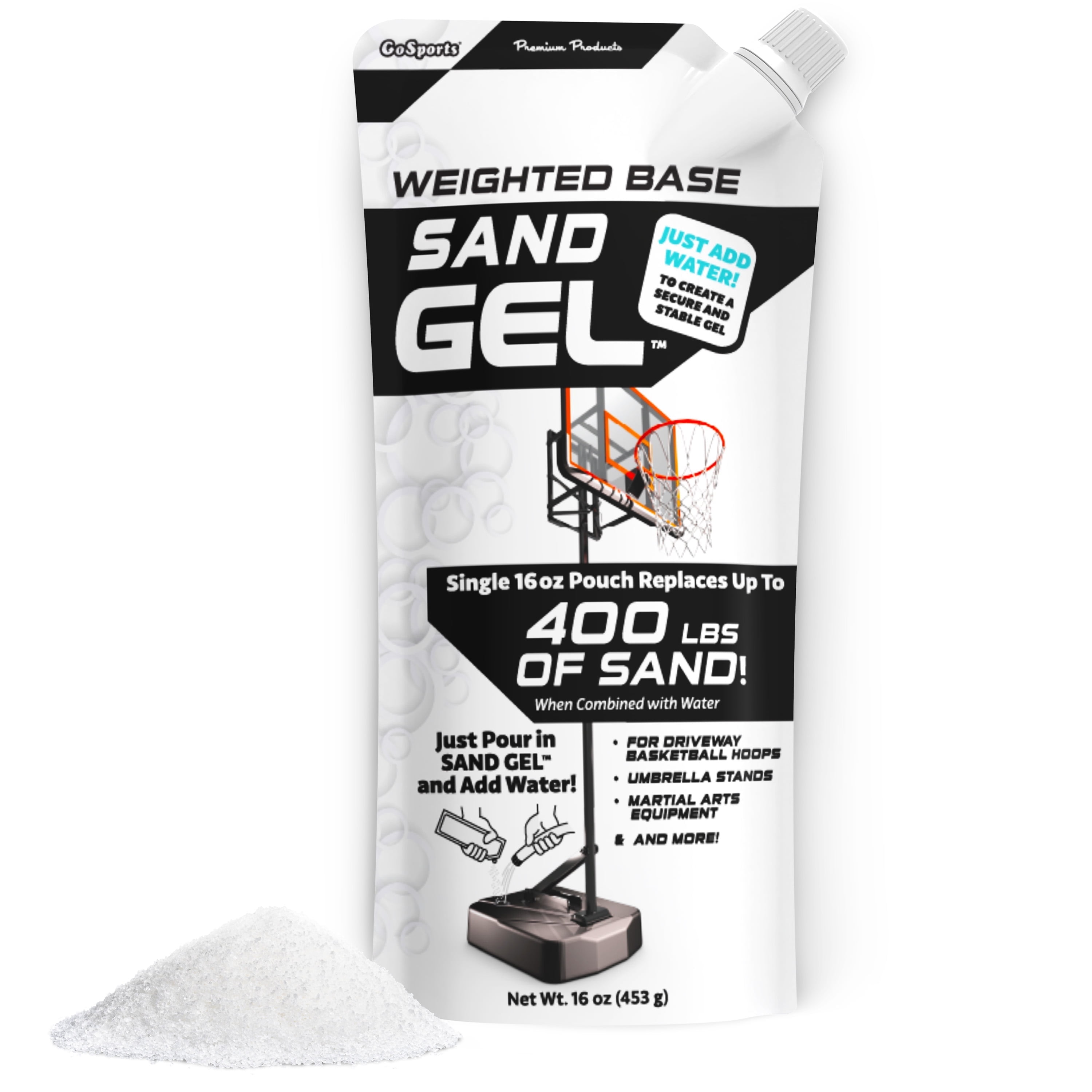 GoSports Sand Gel, Weighted Base Filler for Basketball Hoops, Umbrella ...