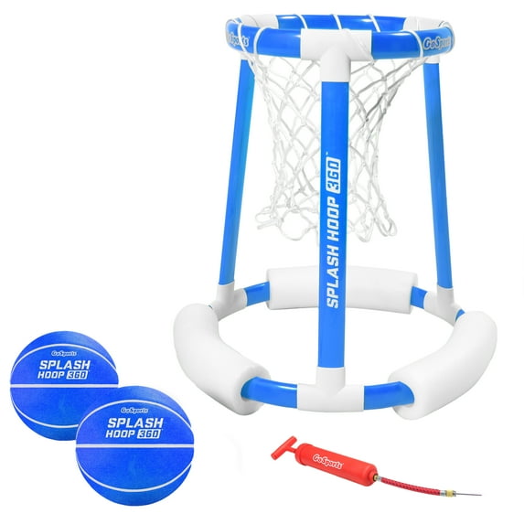 GoSports Poolside Swimming Water Basketball Set: Splash Hoop 360 with 2 ...