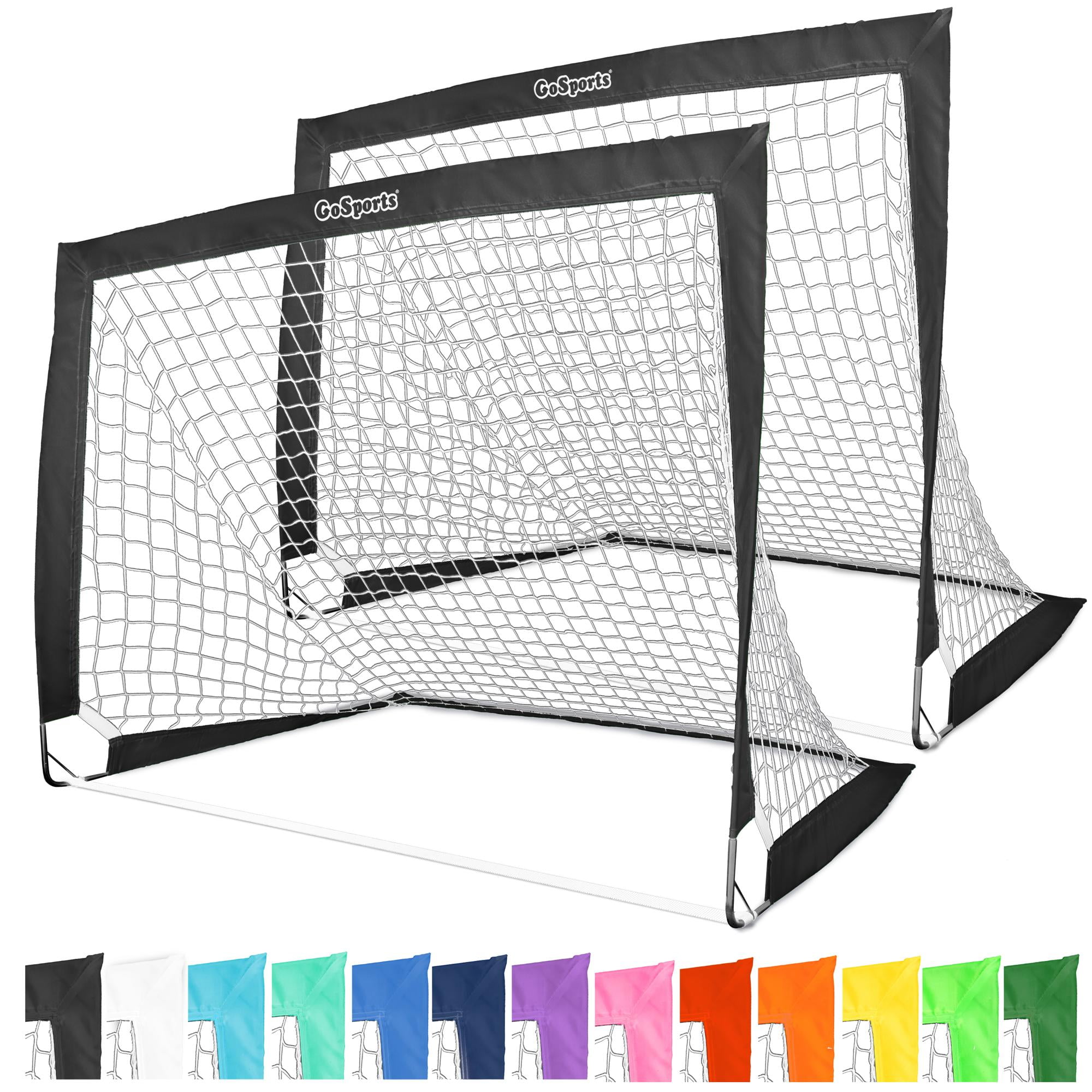 GoSports Team Tone 4 ft x 3 ft Portable Soccer Goals for Kids - Set of ...
