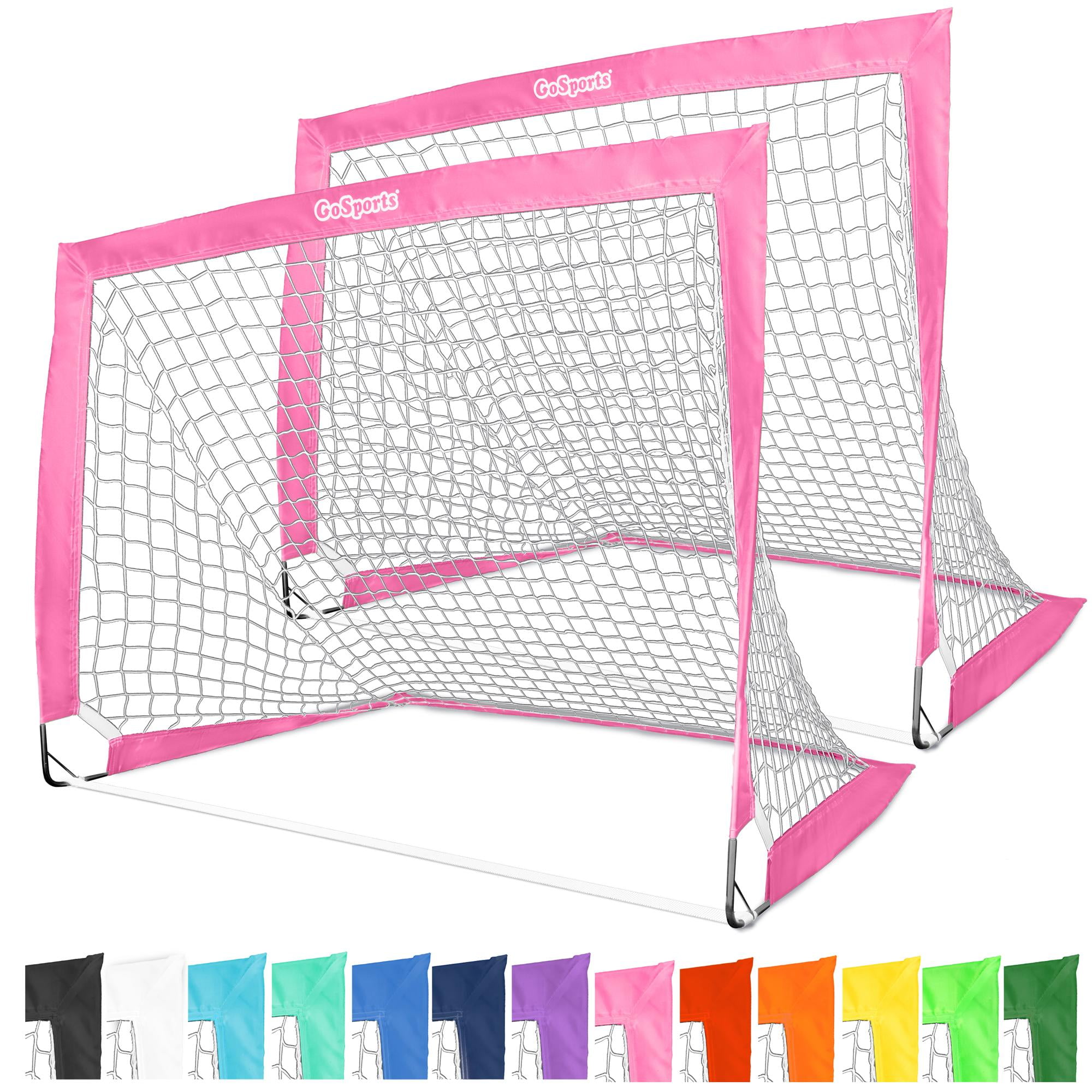 GoSports Team Tone 4 ft x 3 ft Portable Soccer Goals for Kids - Set of ...