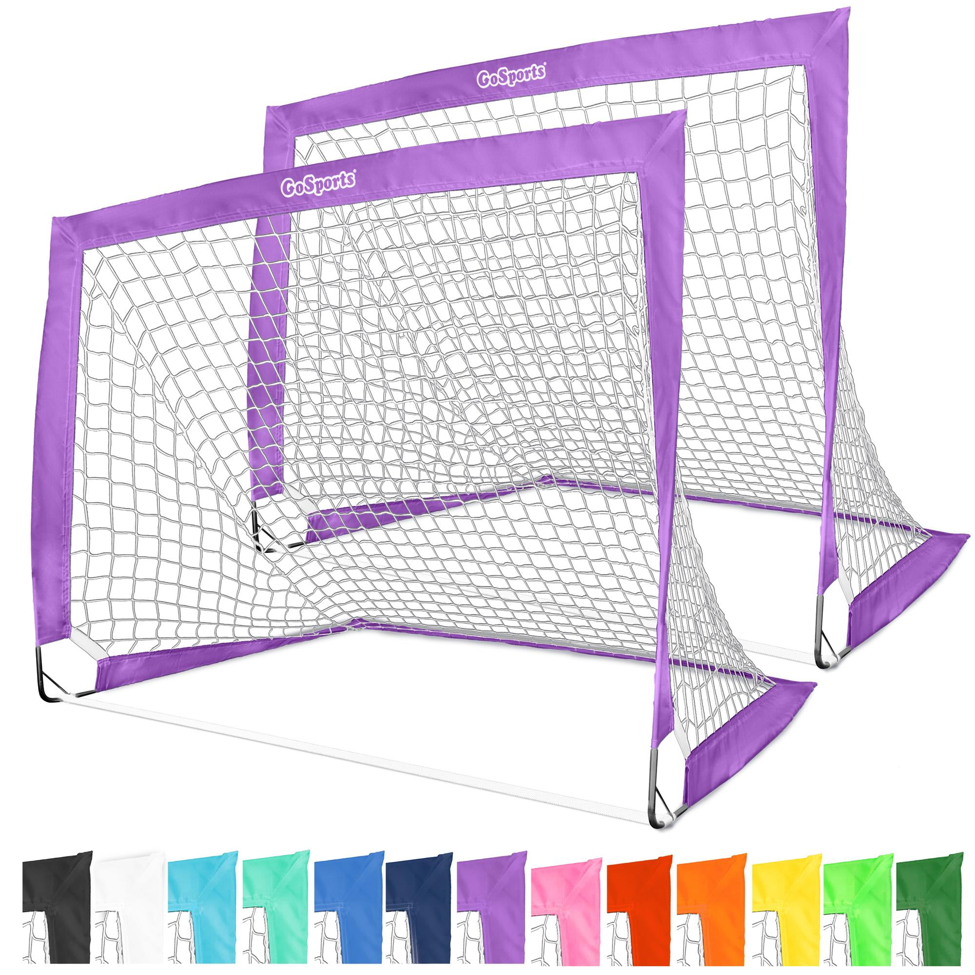 GoSports Team Tone 4 ft x 3 ft Portable Soccer Goals for Kids - Set of ...