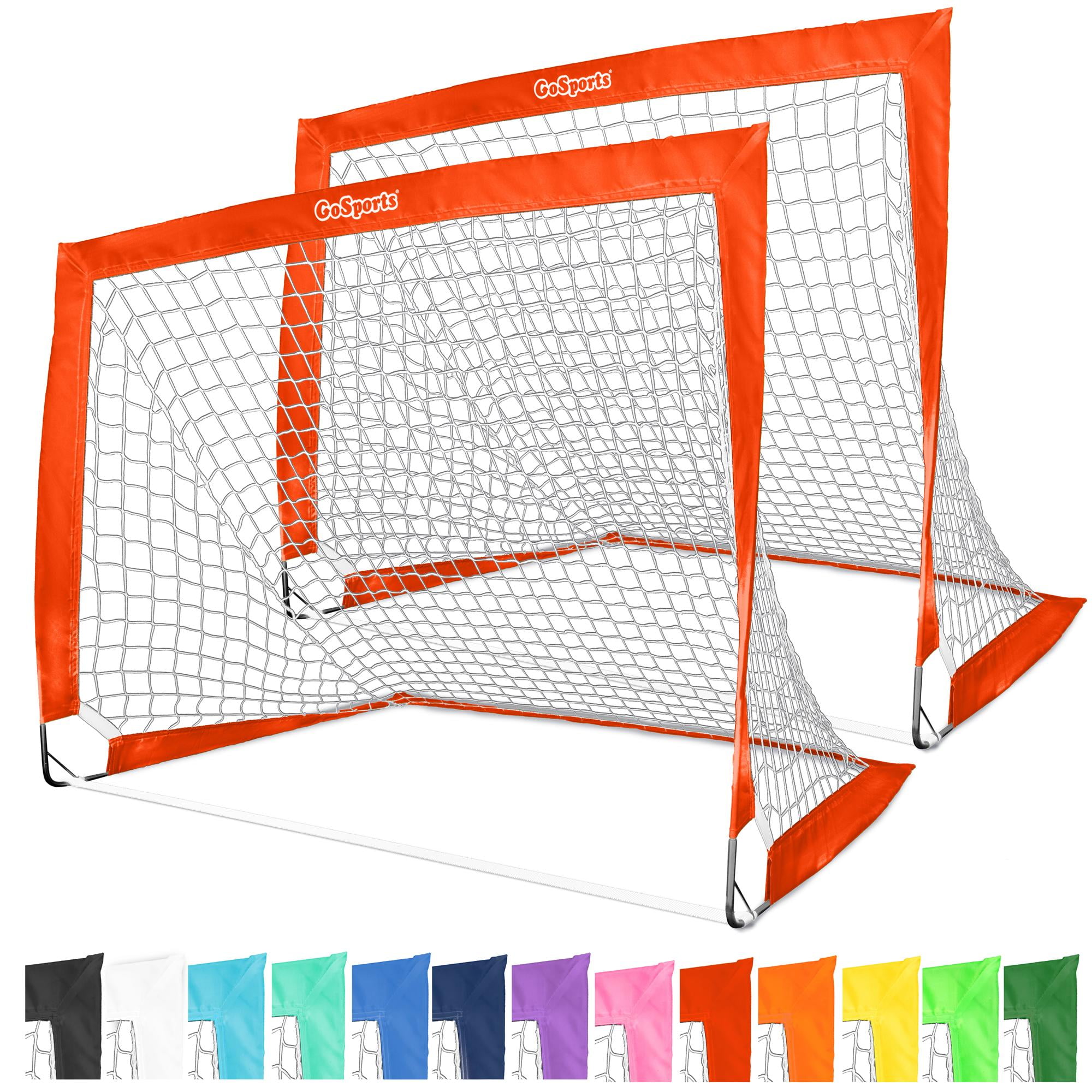 GoSports Team Tone 4 ft x 3 ft Portable Soccer Goals for Kids - Set of ...