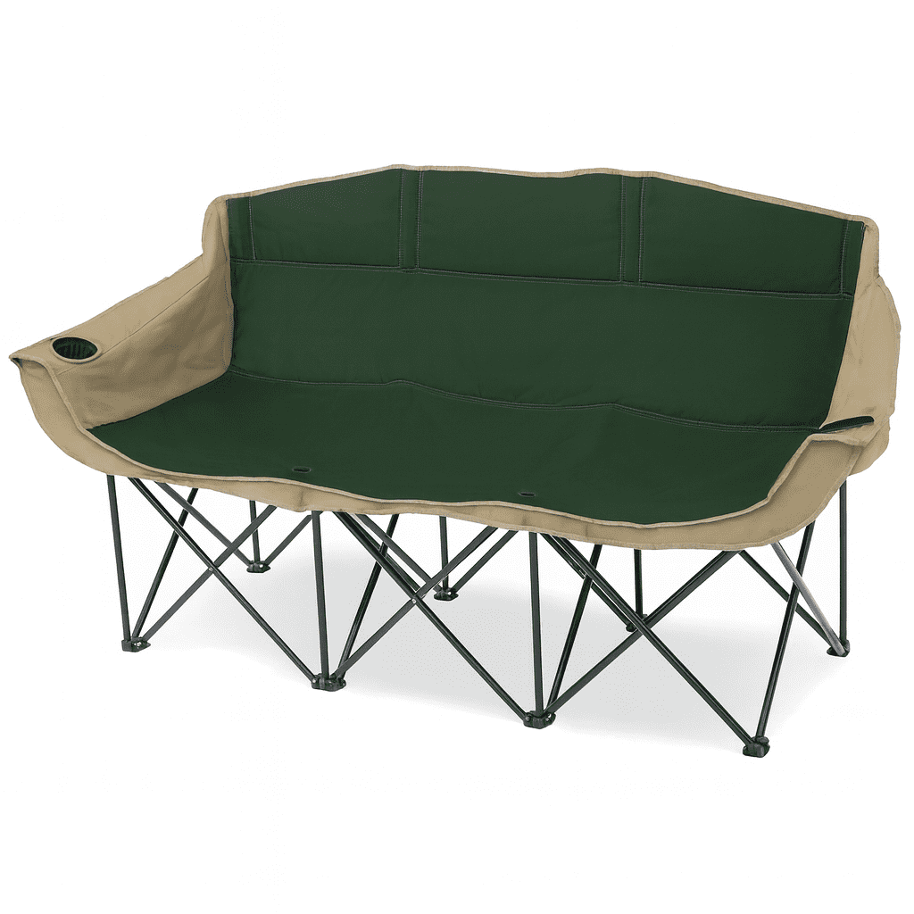 GoTEAM! 3-Seat Folding Sports Couch - Heavy Duty, Foldable, Outdoor ...