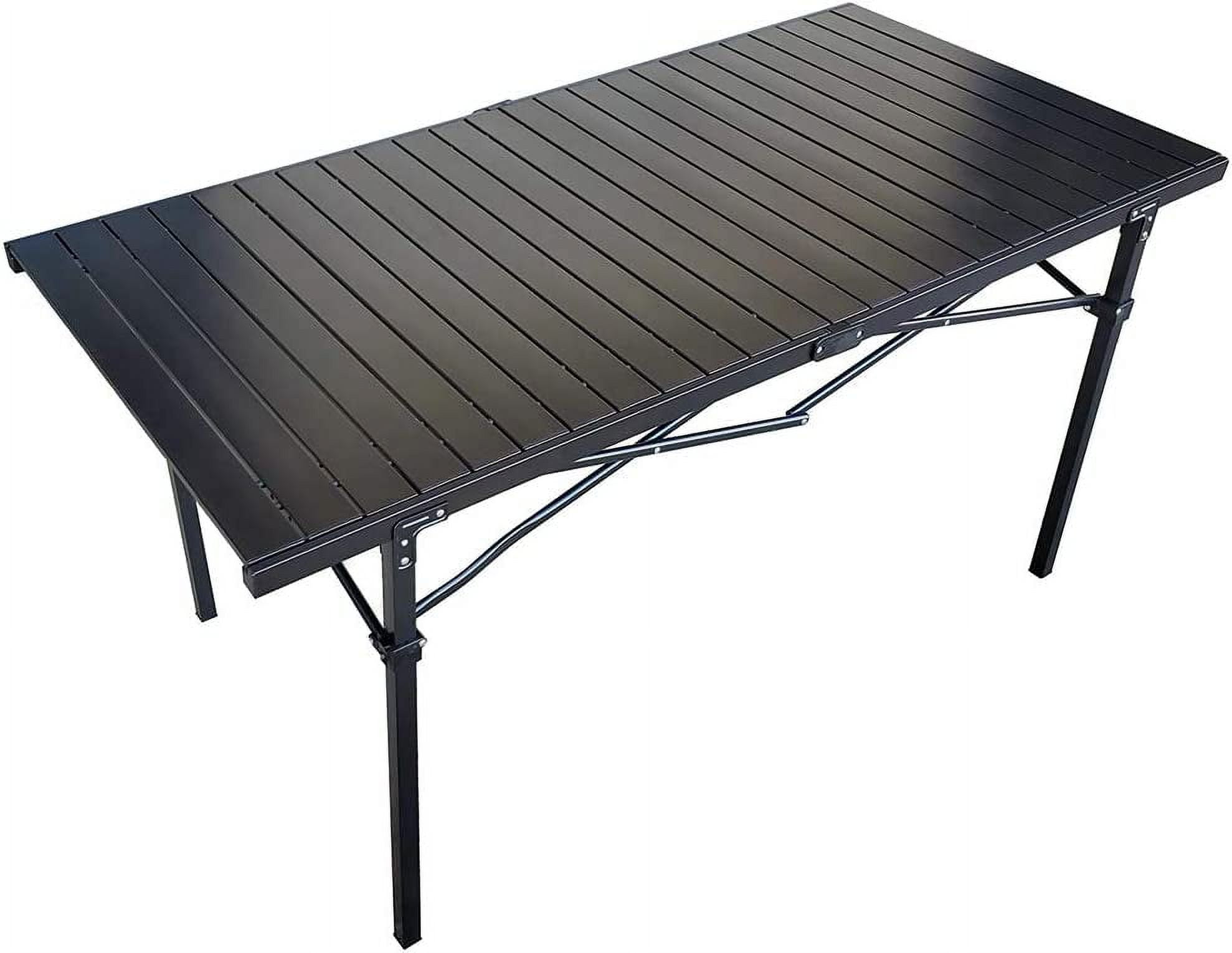 GoTEAM! Portable Heavy Duty Aluminum Roll-Top Table (X-Large) - Walmart.com