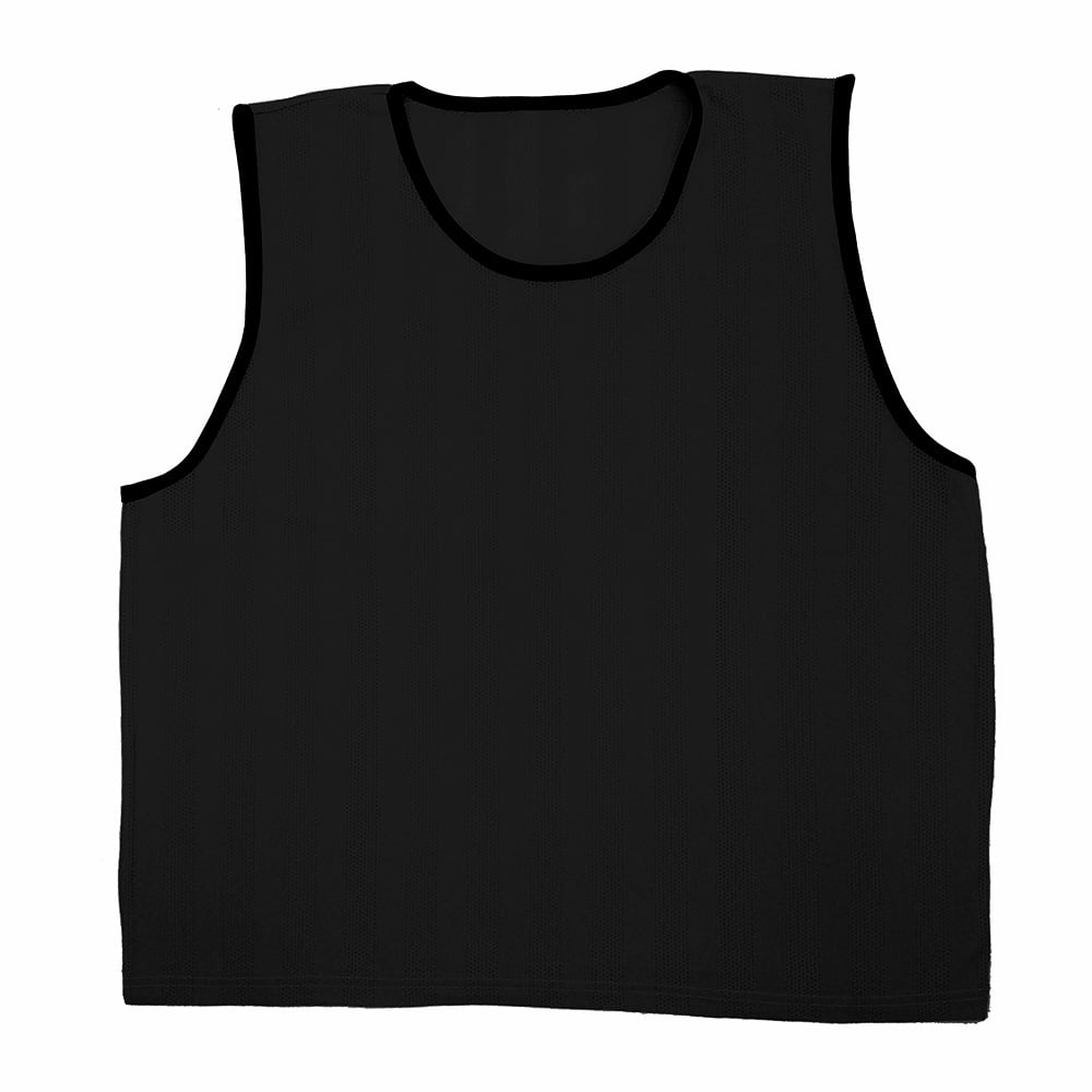 GoTEAM! Pro Striped Mesh Sport Training Pinnies- Adult Black - Walmart.com