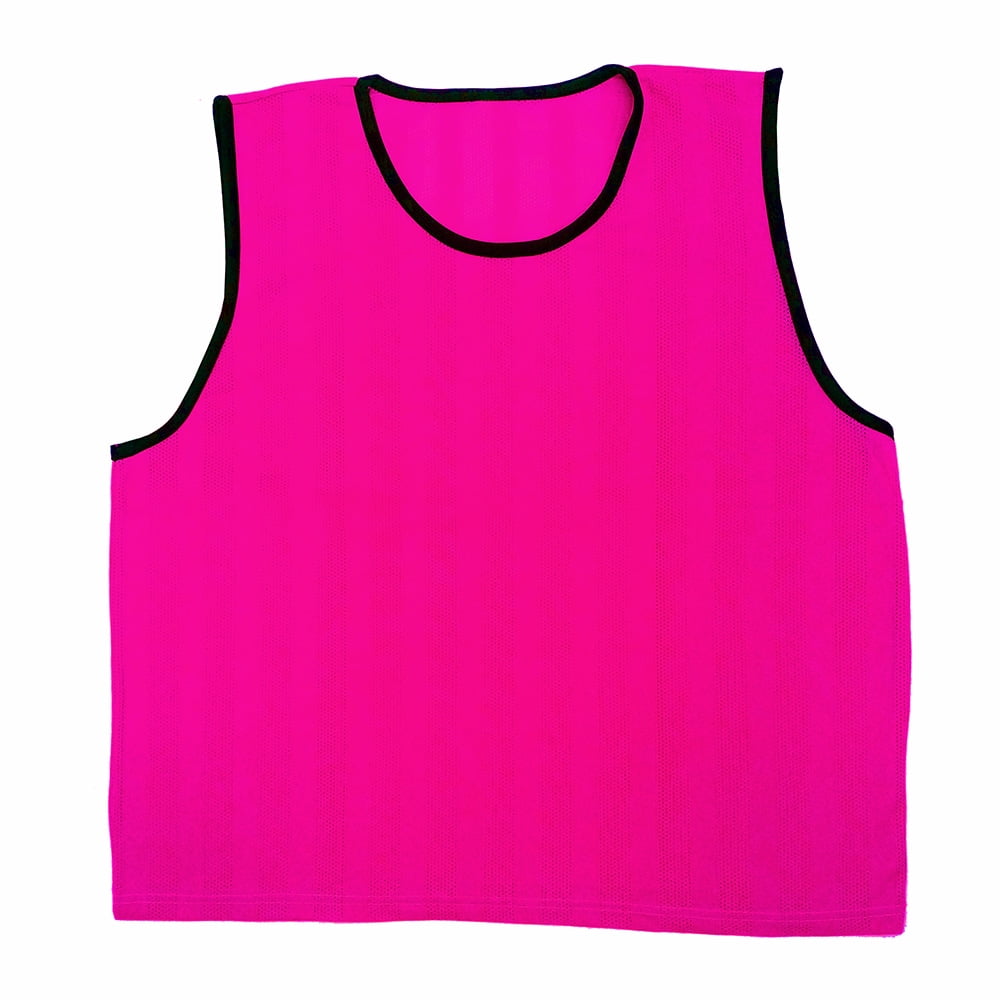 GoTEAM! Pro Striped Mesh Sport Training Pinnies- Youth Pink - Walmart.com