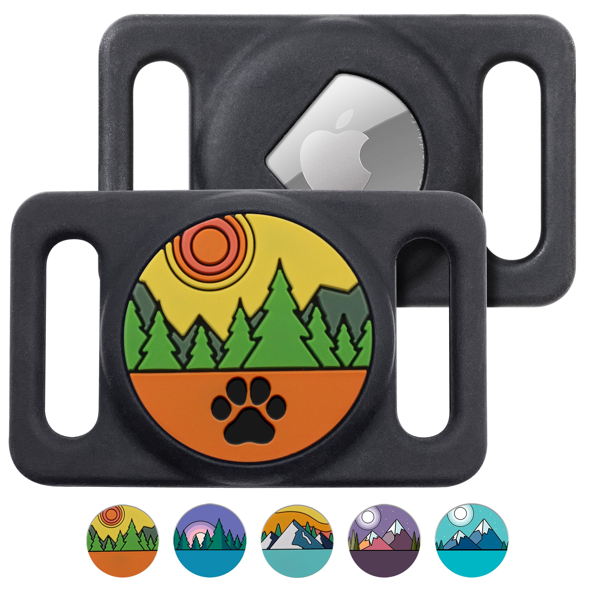 GoTags AirTag Dog Collar Holder, Slide on Tag for AirTag GPS Dog ...