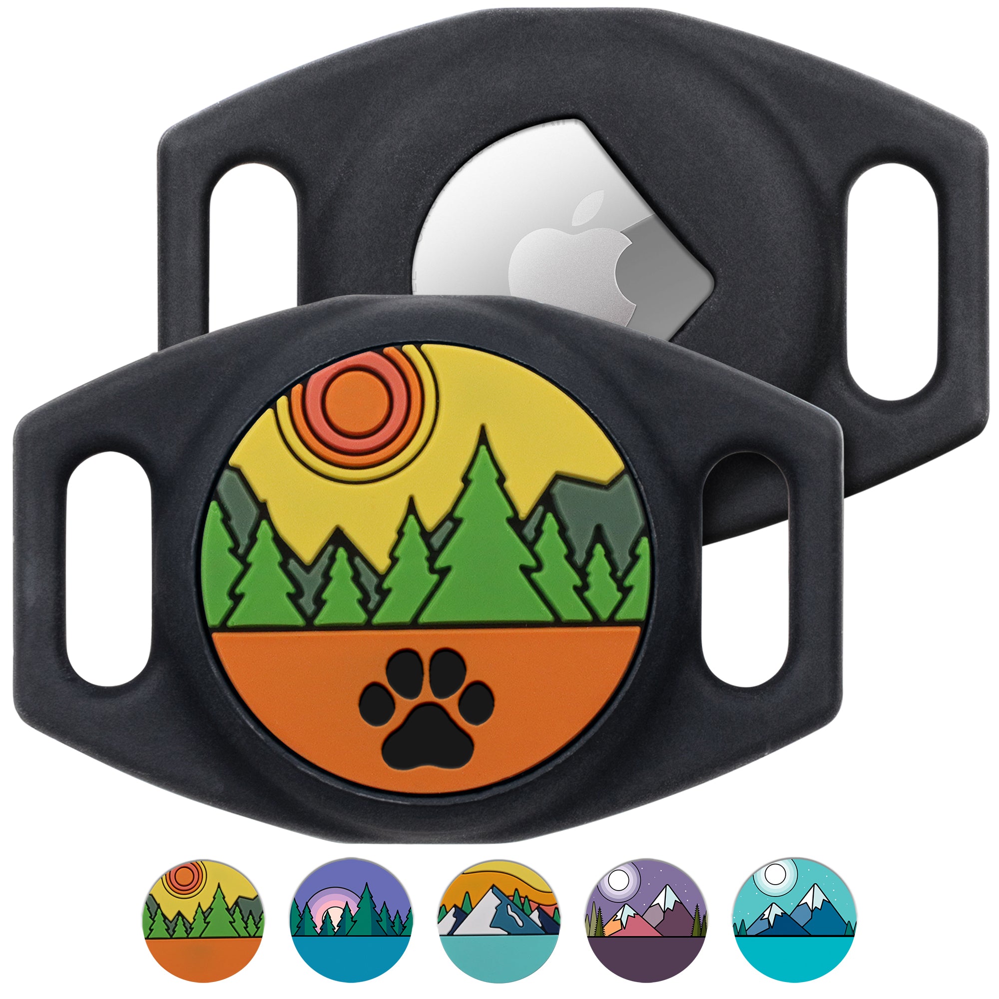 GoTags AirTag Dog Collar Holder, Slide on Tag for AirTag GPS Dog ...