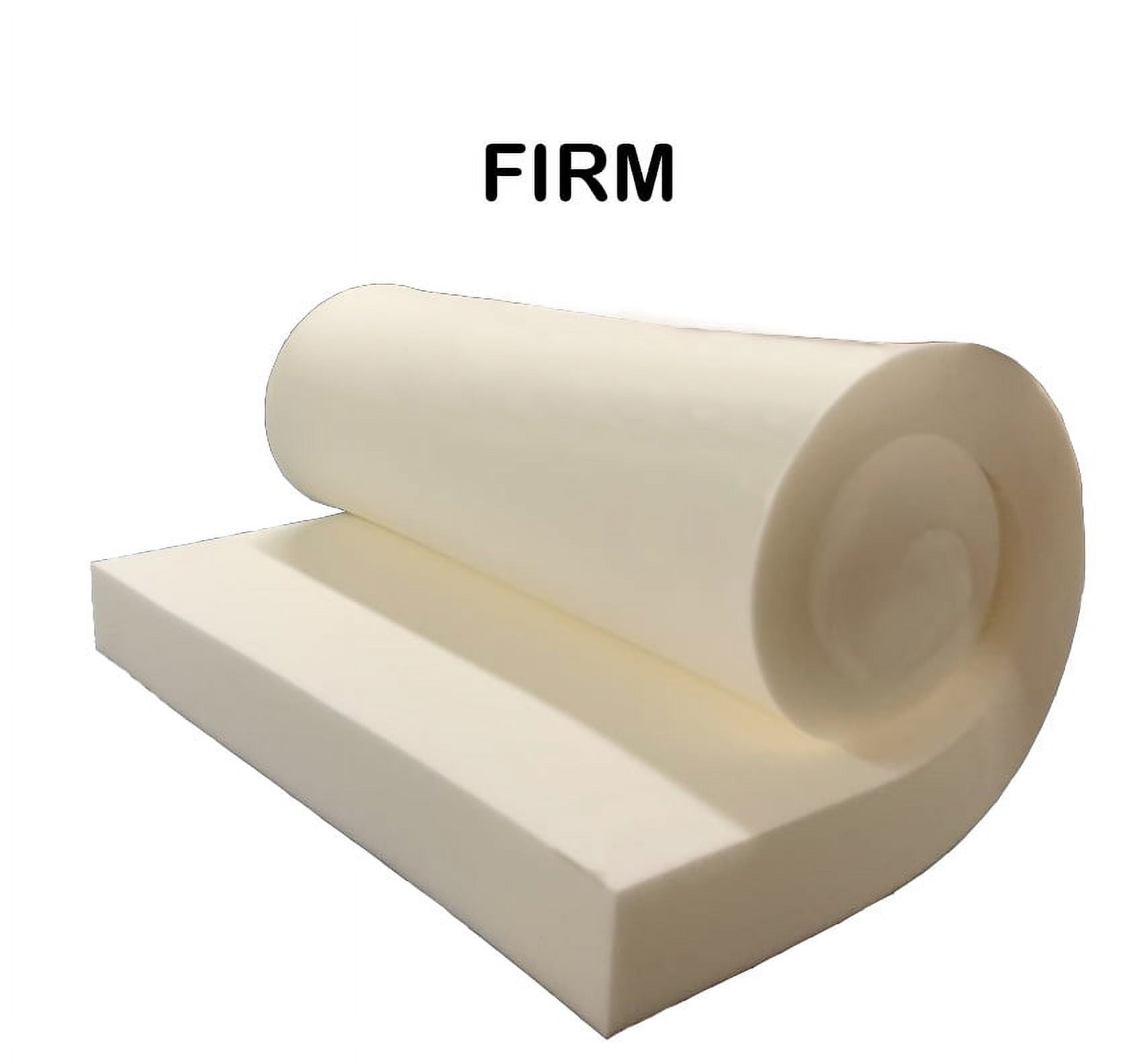GoTo Foam 4 Height x 24 Width x 120 Length 44ILD Firm Upholstery Cushion Made in USA