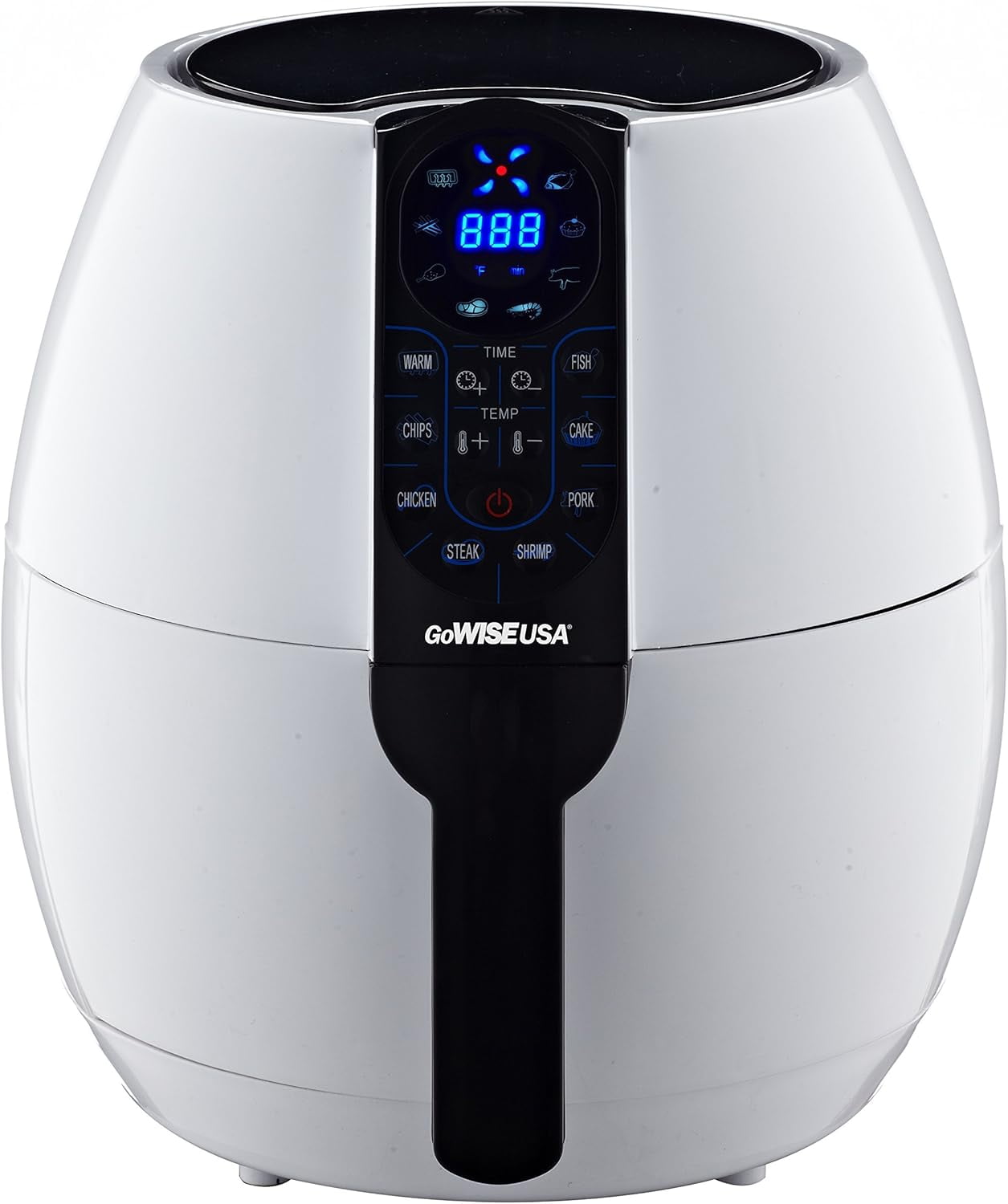 GoWISE USA 3.7-Quart Programmable Air Fryer with 8 Cook Presets, GW22638 - Black - Walmart.com