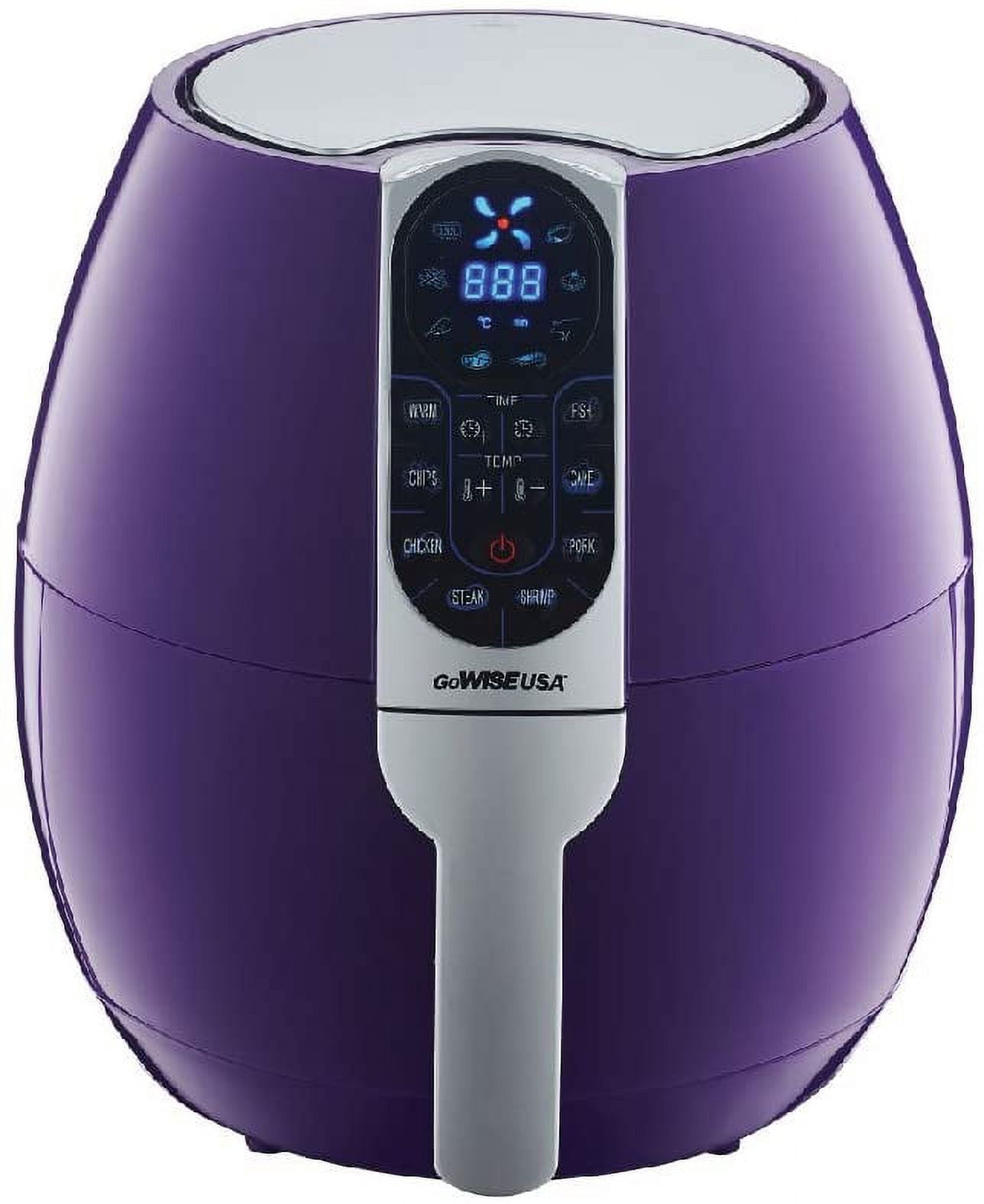 GoWISE USA 3.7-Quart Programmable Air Fryer with 8 Cook Presets ...
