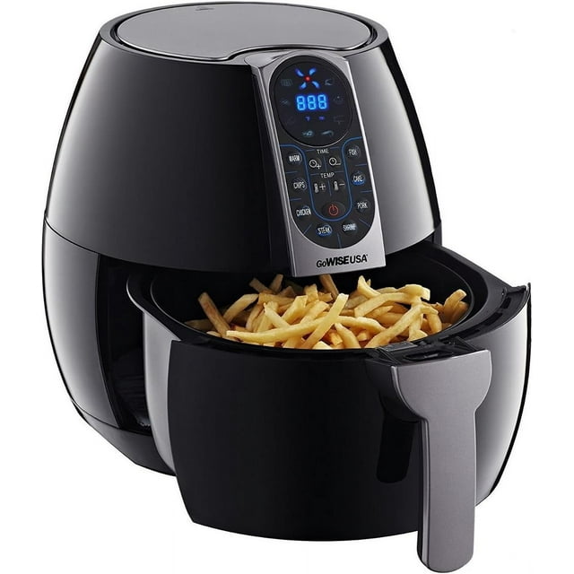 GoWISE USA 3.7-Quart Programmable Air Fryer with 8 Cook Presets ...