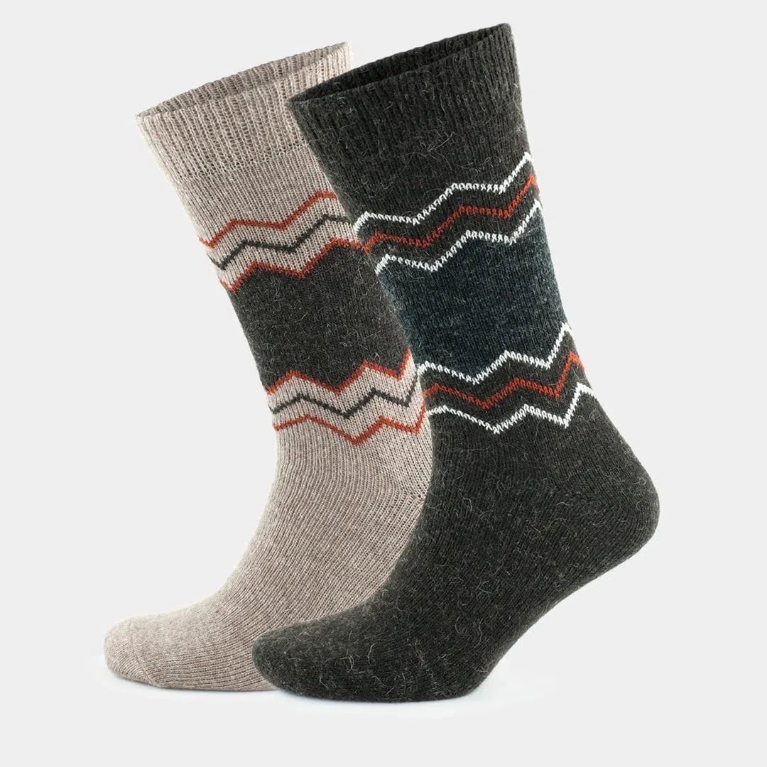 GoWith Unisex Alpaca-Merino Wool Winter Socks | Cold Weather Boot Socks ...