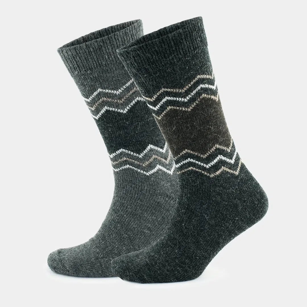 GoWith Unisex Alpaca-Merino Wool Blend Winter Socks | Cozy, Warm, Cold ...