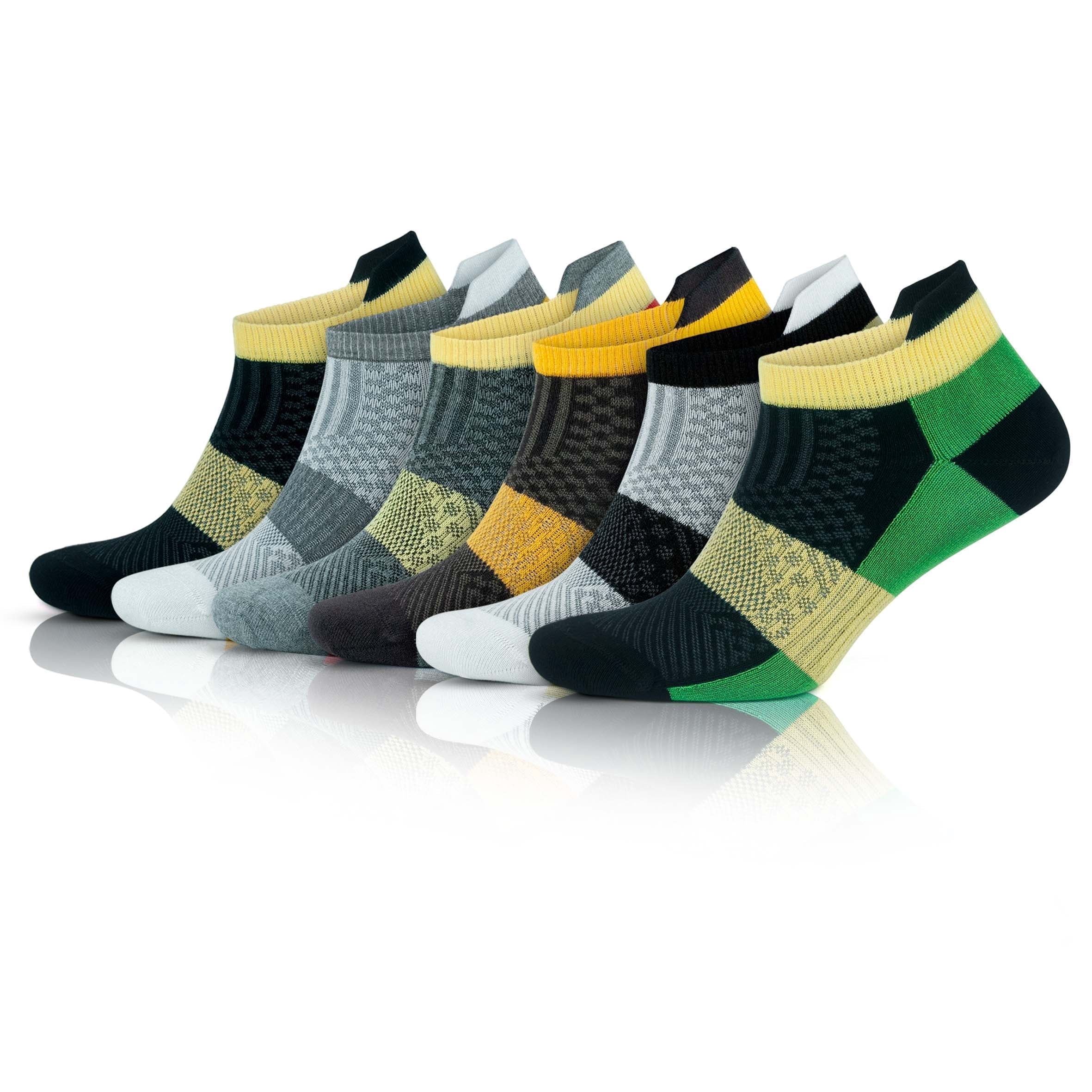 GoWith Bamboo Colorful Running Socks For Women | 6 Pairs | Model: 2152 ...
