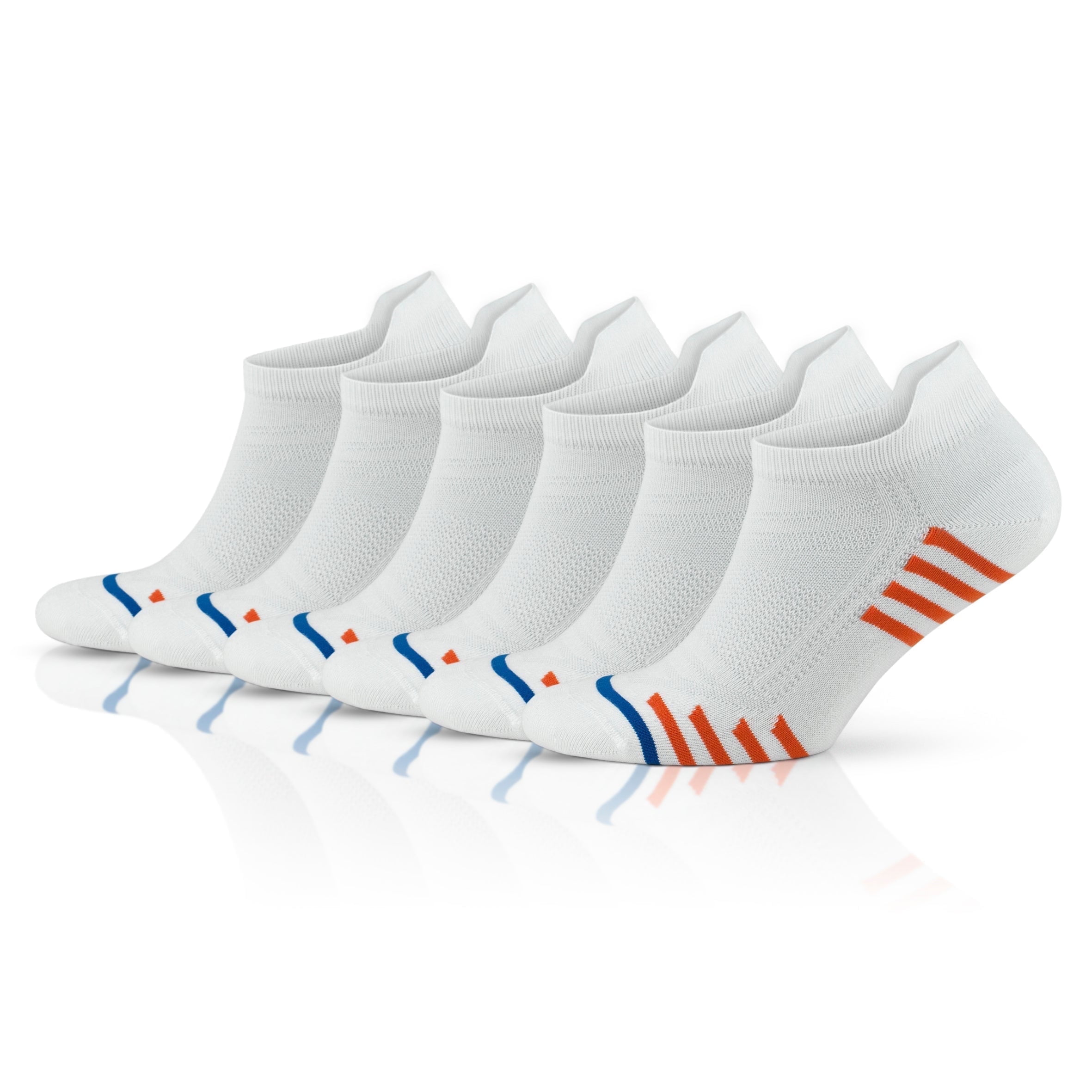 GoWith Bamboo White Running Socks For Women | 6 Pairs | Model: 2150 ...