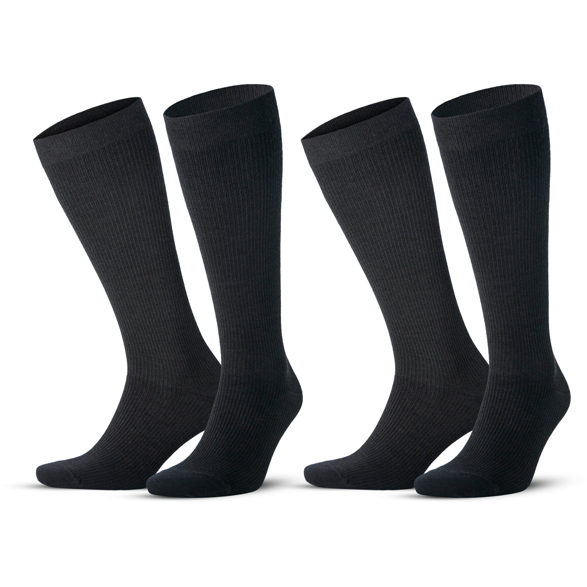 GoWith Merino Wool Black Knee High Compression Socks For Women and Men ...