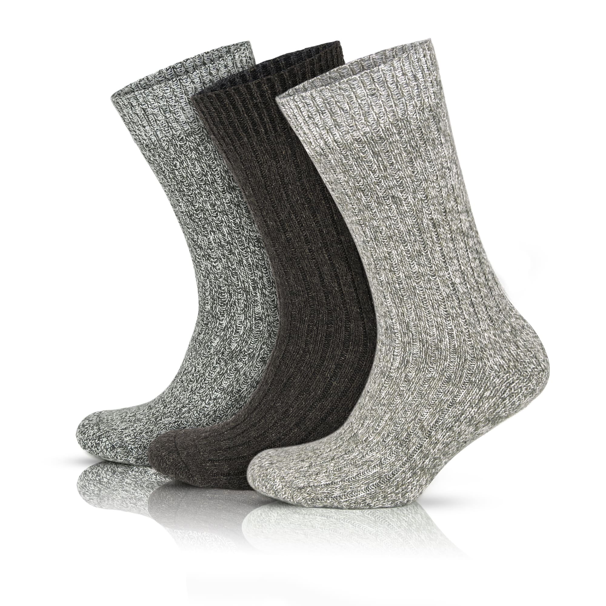 GoWith Merino Wool Winter Socks For Men, Thick Warm and Durable, 3 ...