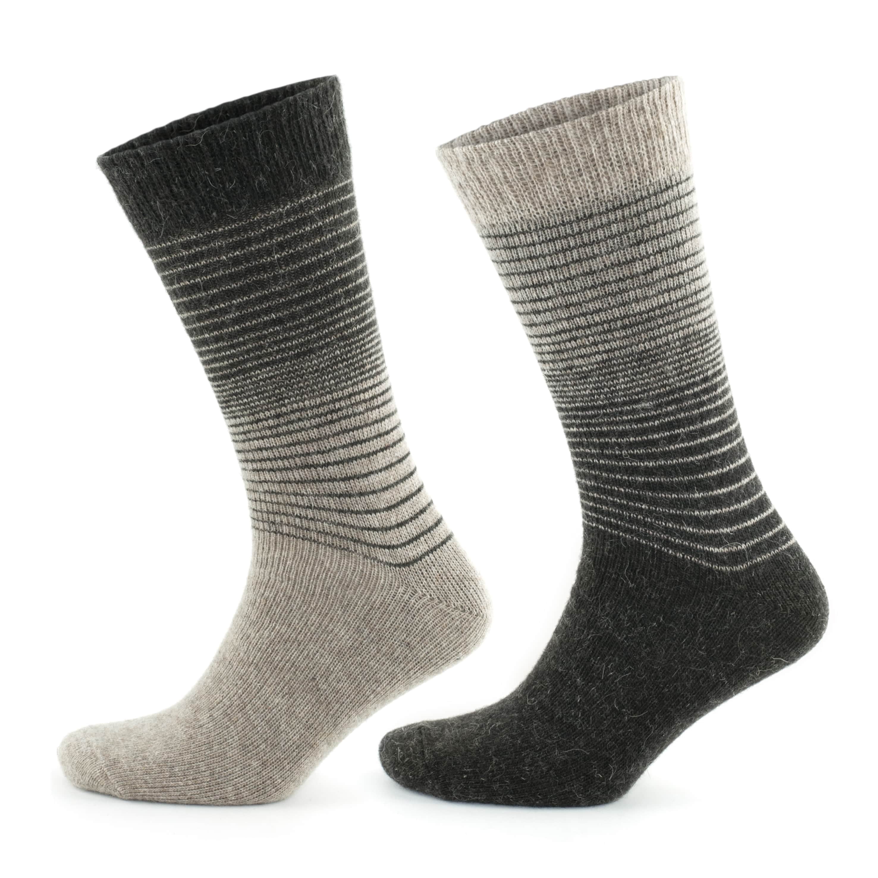 GoWith Alpaca Wool Socks For Men and Women | Cozy Warm Crew Socks | 2 ...