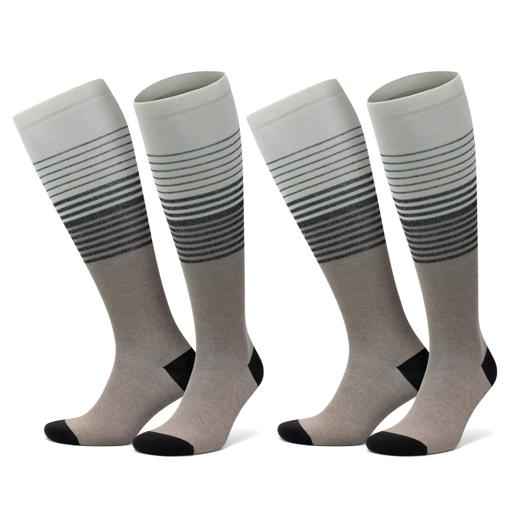 GoWith Bamboo Brown Knee High Compression Socks For Women and Men | 2 ...