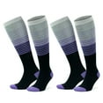 GoWith Bamboo Purple Knee High Compression Socks For Women and Men | 2 ...