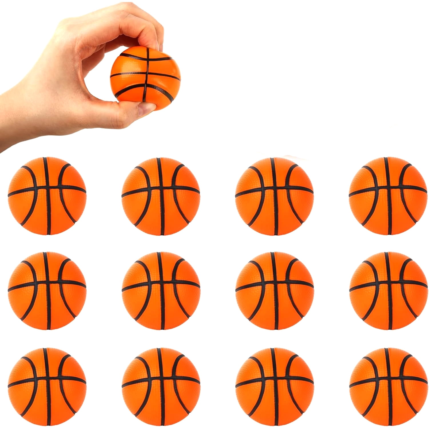 GoXteam 12Pack Sports Stress Balls for Kids, Mini Basketball, Mini Foam ...