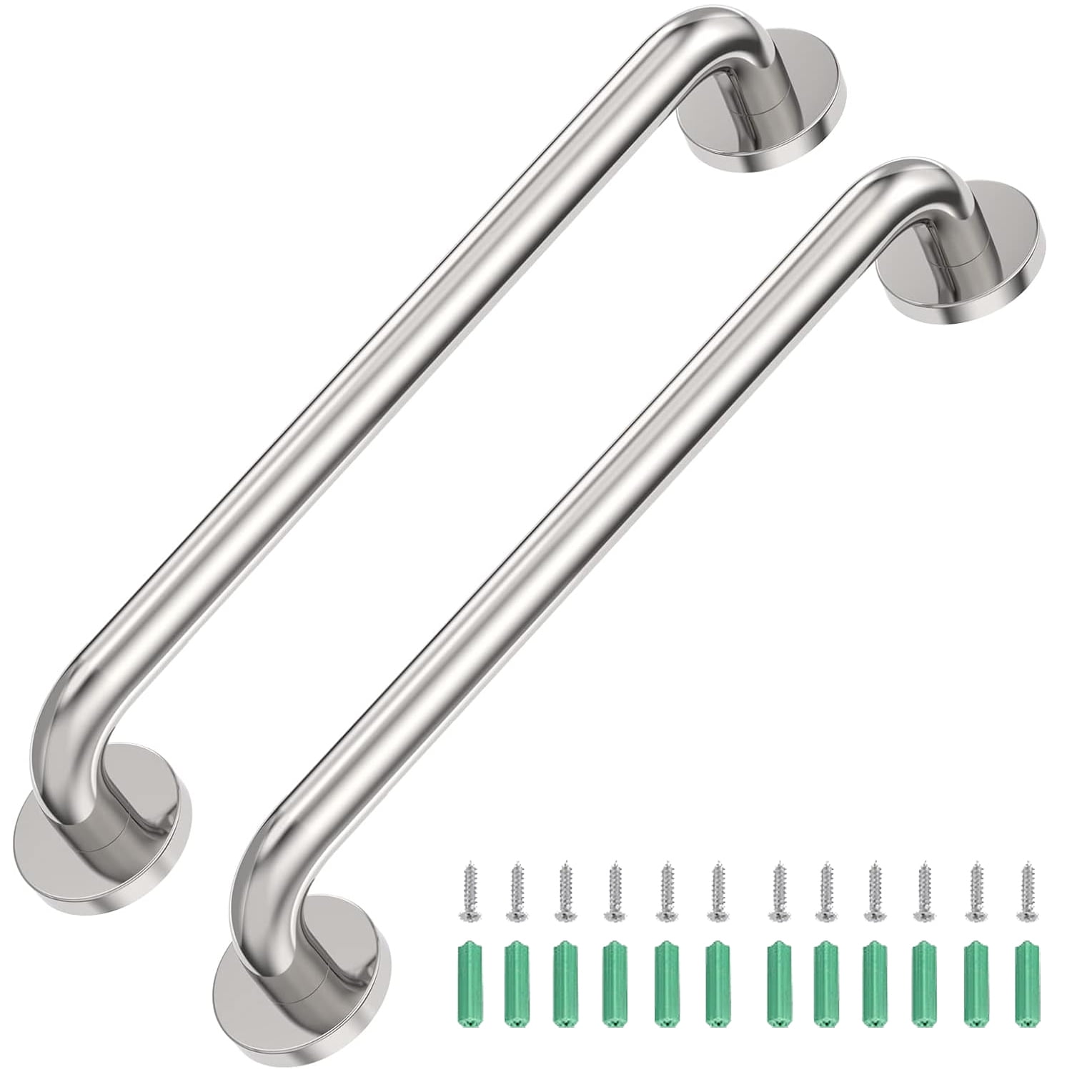 GoXteam 2 Pack 16-Inch Grab Bar for Hotel/Motel/Home Shower Safety ...